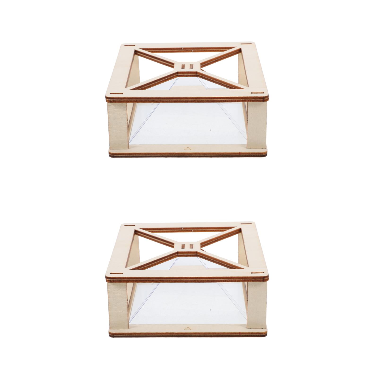 FRCOLOR 2 Sets 3D Holographic Projector Toy Handmade DIY Science Projector Children's DIY Models ...