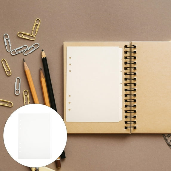 FRCOLOR 2 Sets Binder Separator Pages A5 Planner Accessories Divider ...