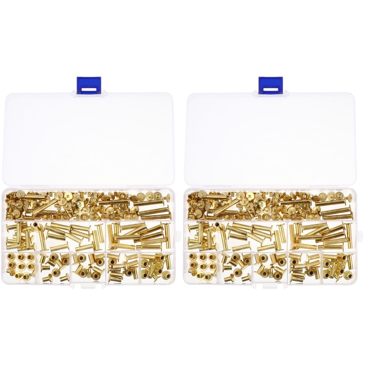 CIMAXIC 2 Sets Golden Round Binding Screws for Bookbinding DIY Crafts 1 ...