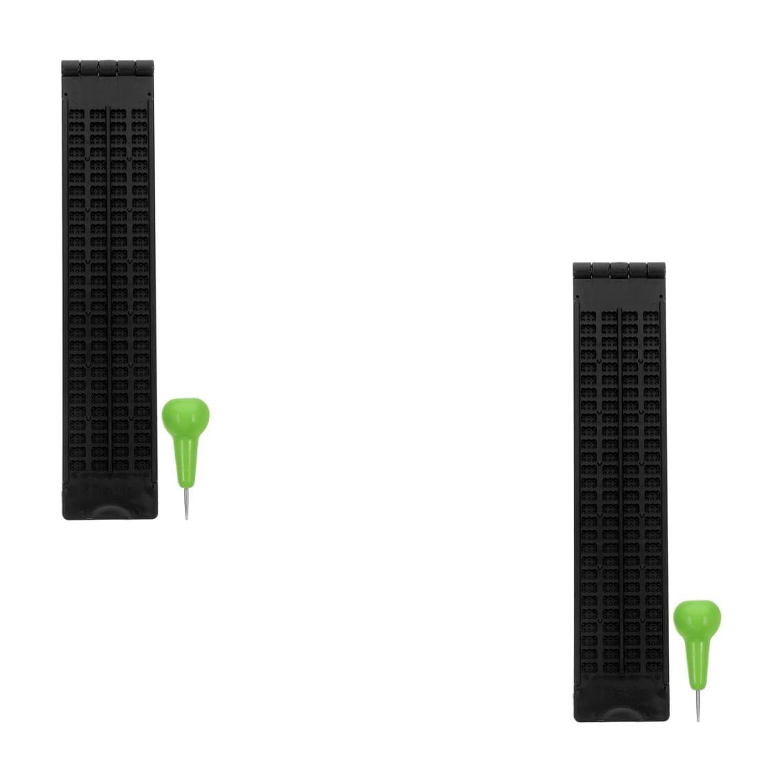 FRCOLOR 2 Sets Braille Writing Slates Kits 4 Line 28 Cell Braille ...