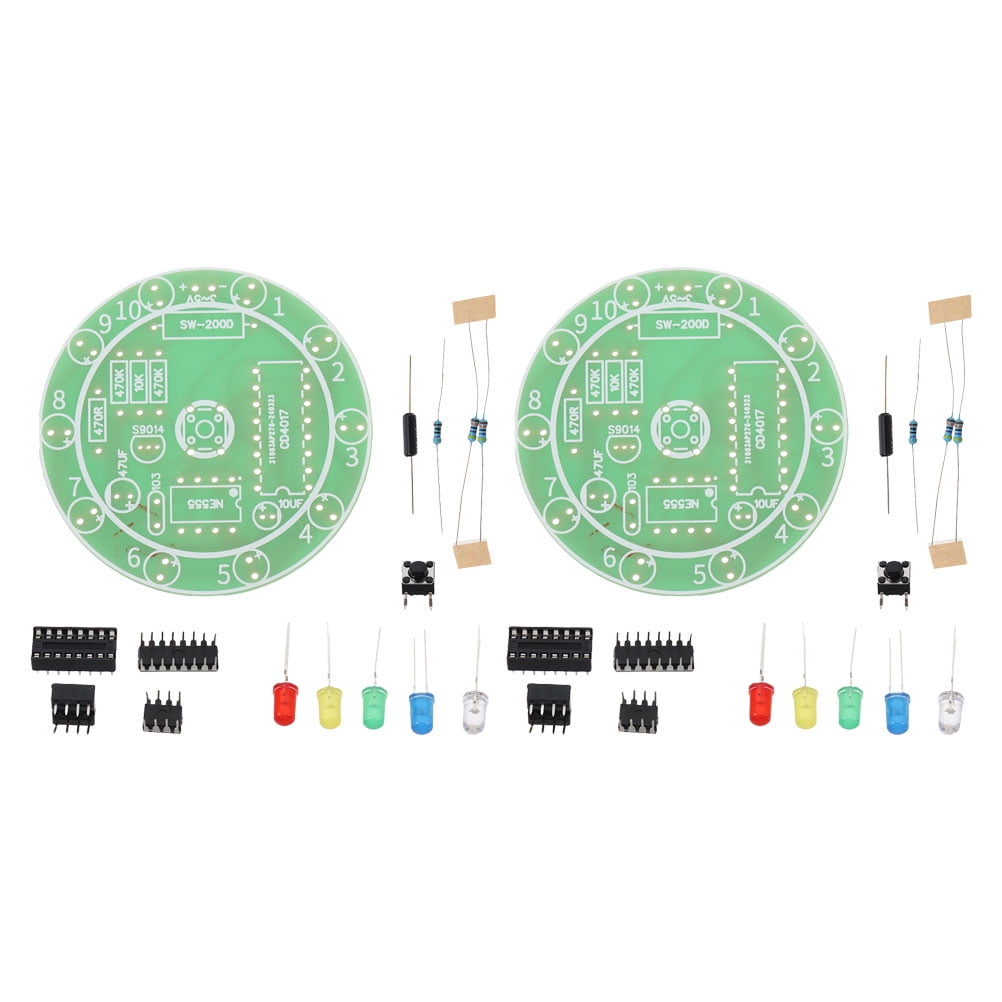 FRCOLOR 2 Sets DIY Soldering Training Kit Components Soldering Practice ...