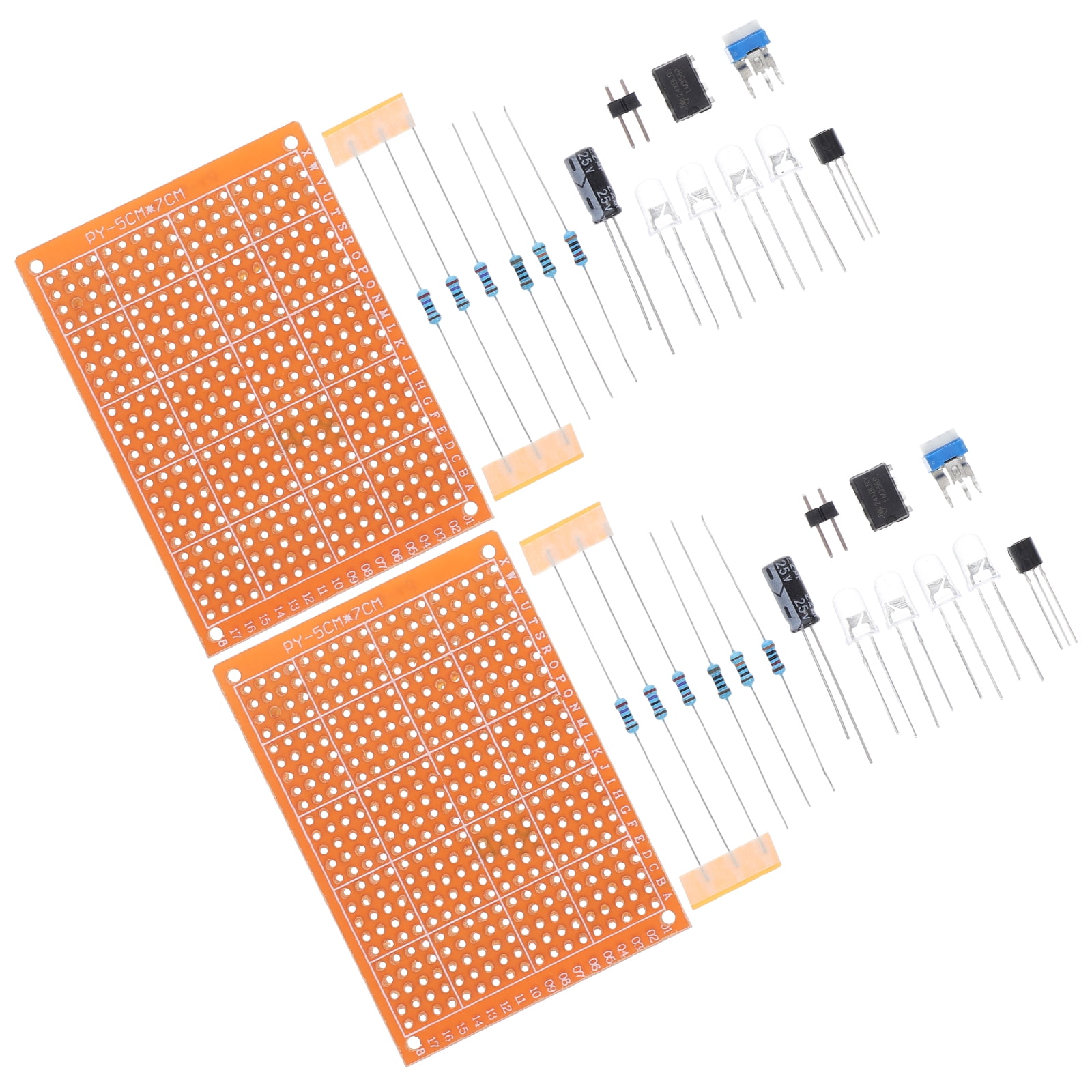FRCOLOR 2 Sets Diy Soldering Practice Kit For Students Diy Electronic Projects With Circuit ...