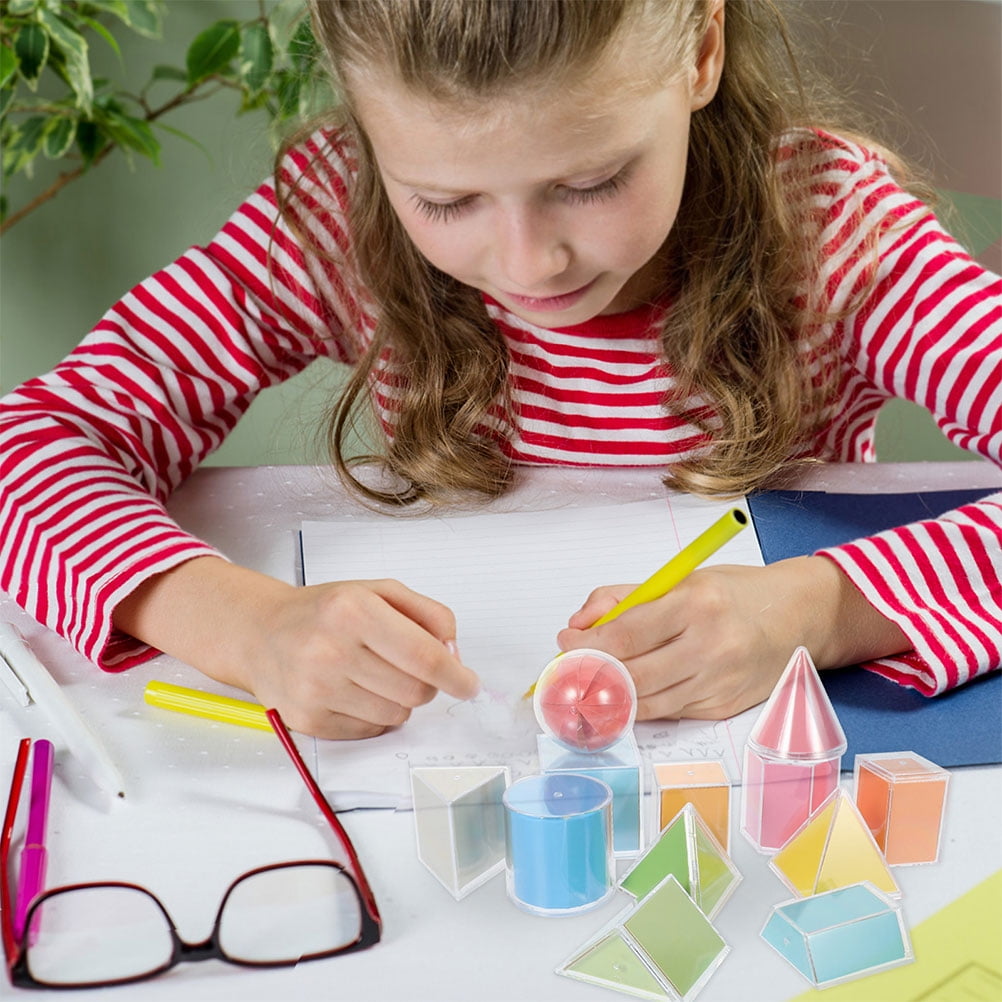 FRCOLOR 2 Sets Geometry Manipulatives Geometric Shapes for Classroom ...