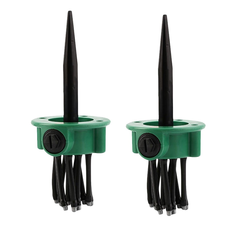FRCOLOR 2 Sets Lawn Sprinkler Automatic 360 Rotating Adjustable Garden ...