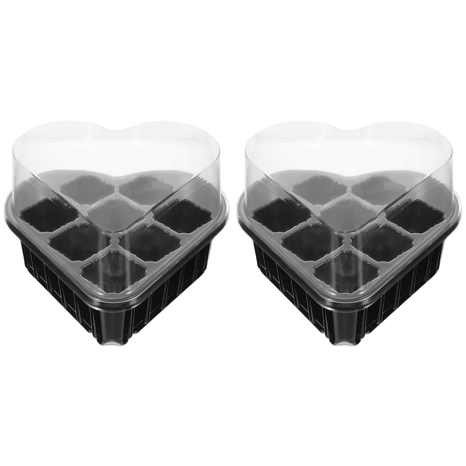 FRCOLOR 2 Sets Nursery Box Sprouting Planter Germination Trays Black ...
