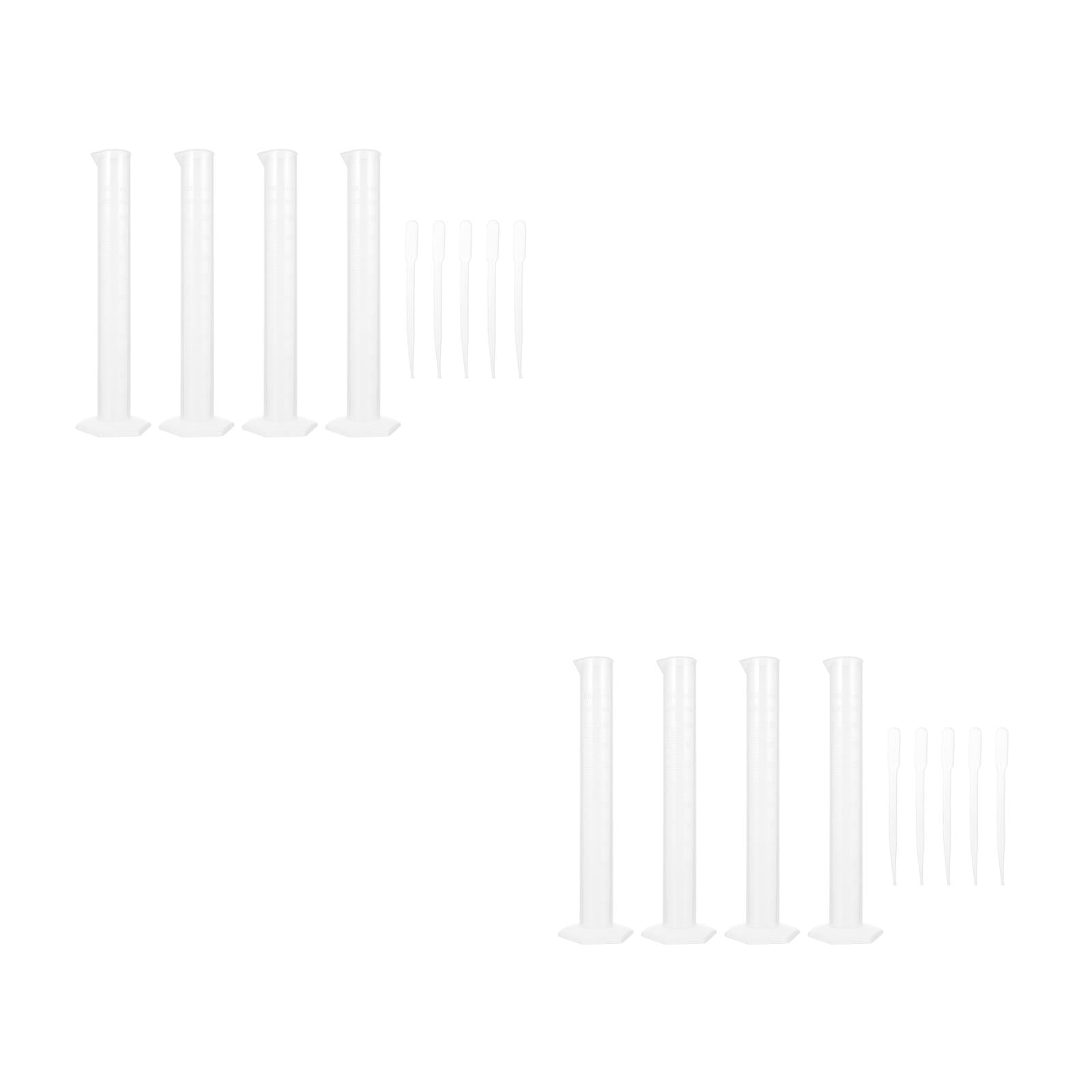FRCOLOR 2 Sets Plastic Graduated Cylinders 100ml Professional Measuring ...