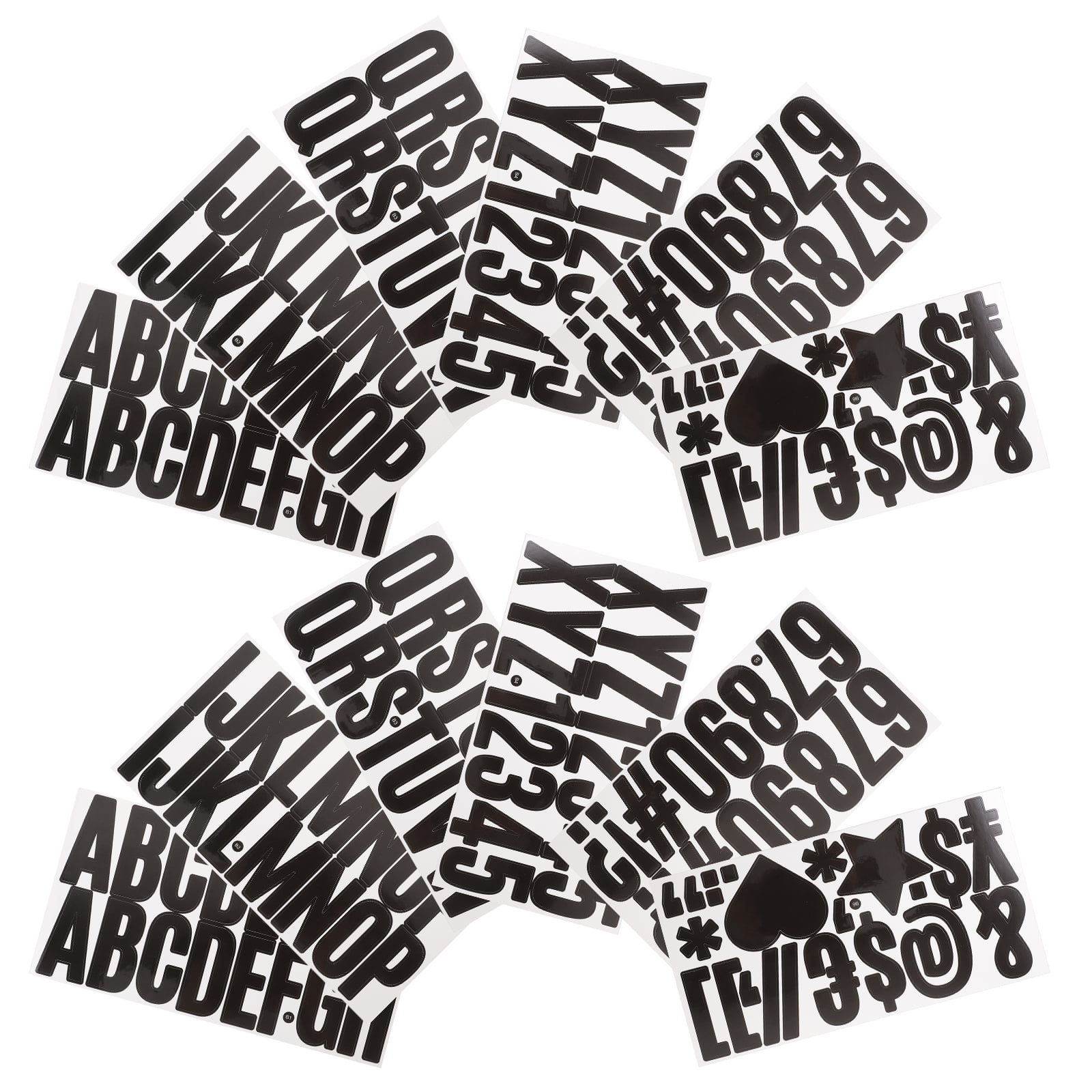 FRCOLOR 2 Sets Self-adhesive Bulletin Board Waterproof Letter Sticker ...