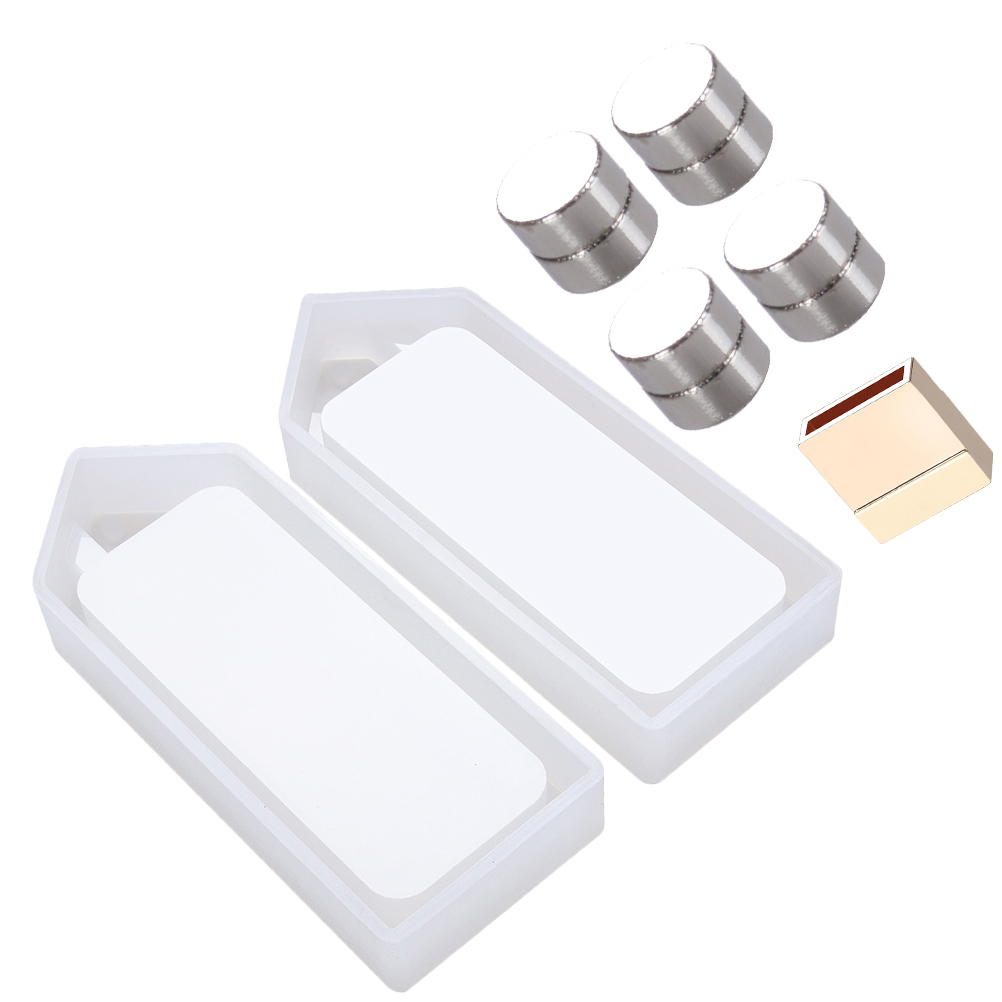 FRCOLOR 2 Sets Silicone Mould Resin Decorative Craft DIY Storage Bank ...