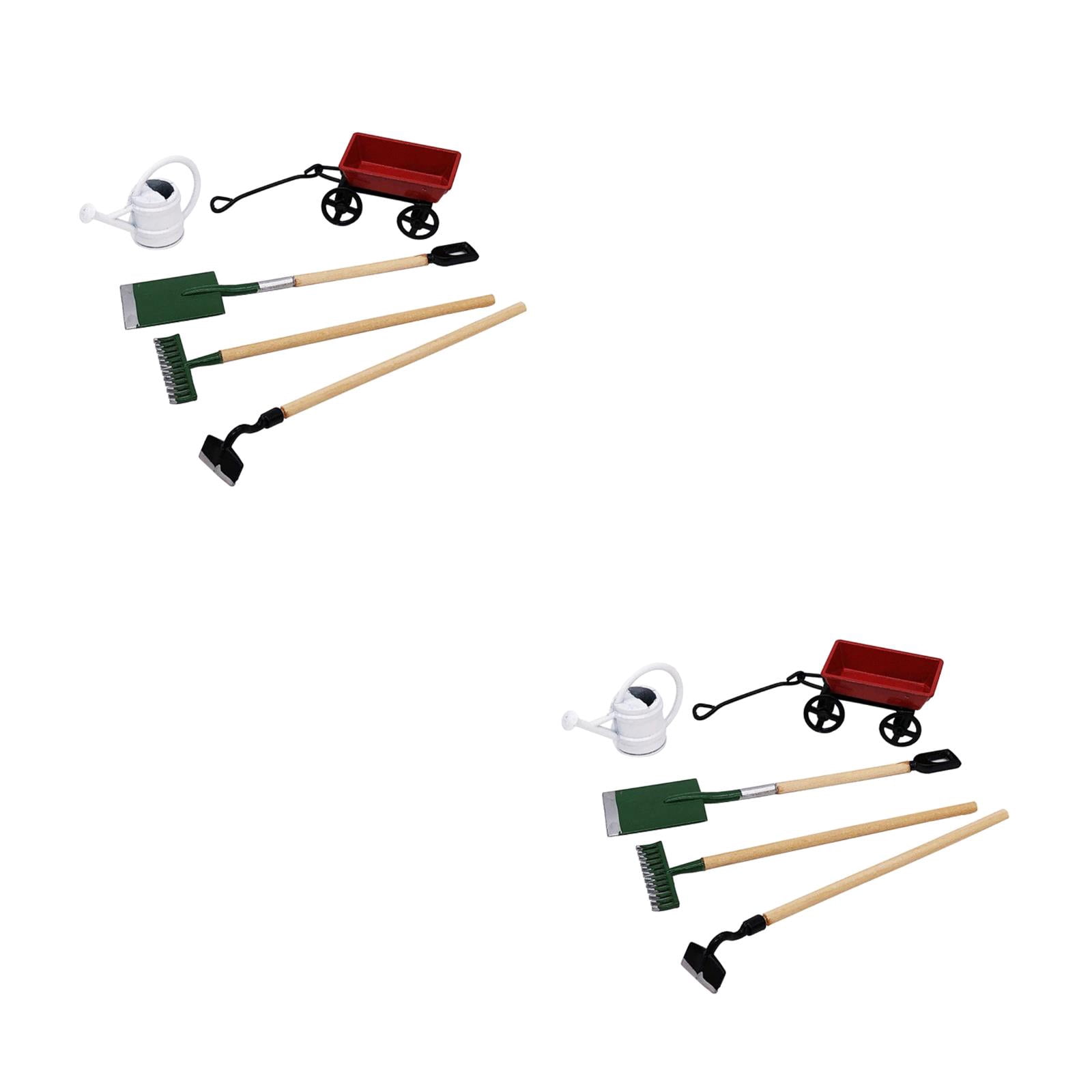 FRCOLOR 2 Sets Simulated Miniature Farm Tool Model Doll House Miniature ...