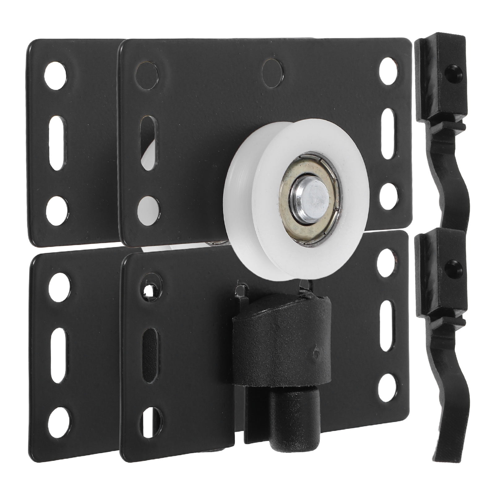 FRCOLOR 2 Sets Sliding Door Accessories Closet Wheels Replacement Black ...