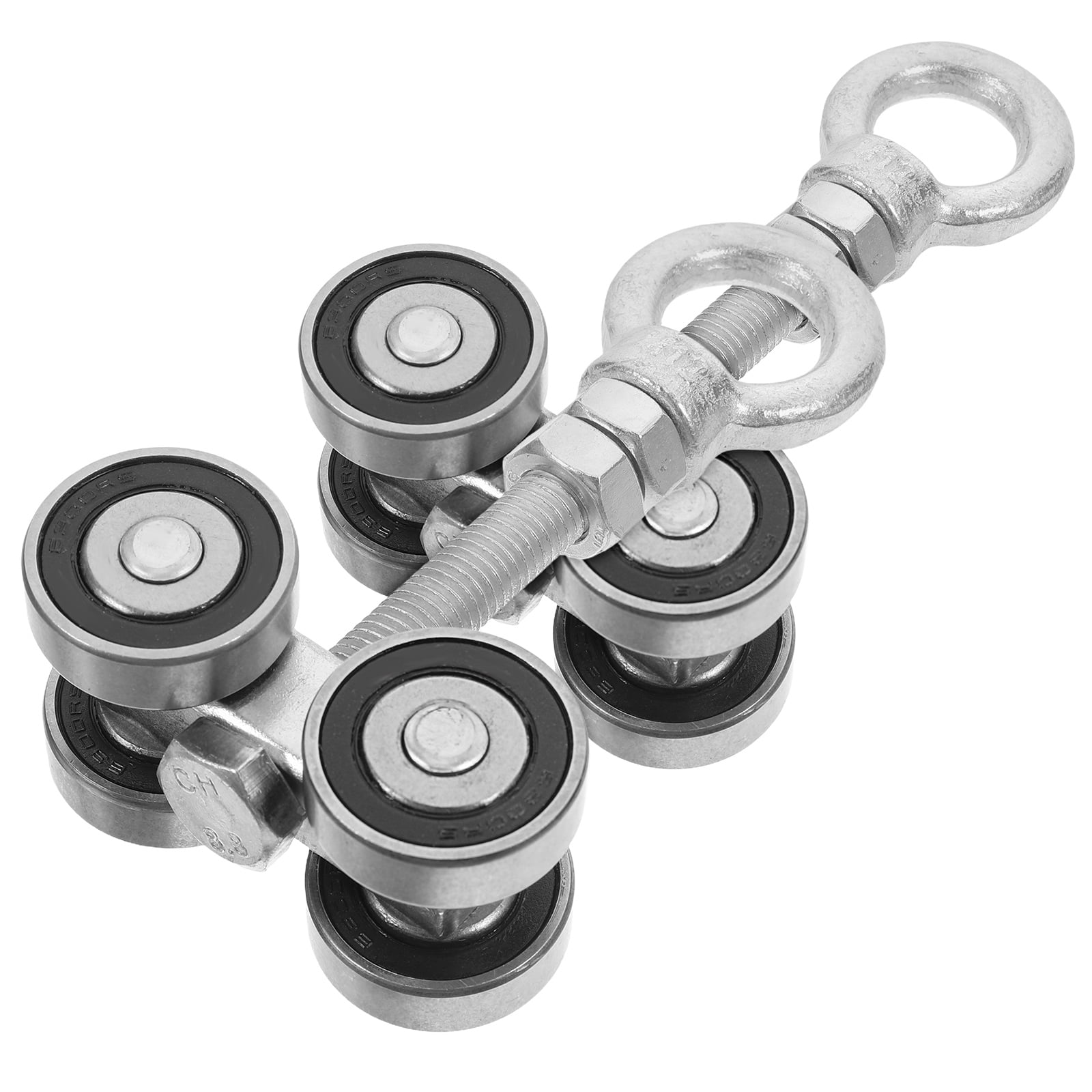 FRCOLOR 2 Sets Sliding Door Silent Trolley Assembly Rollers Track ...