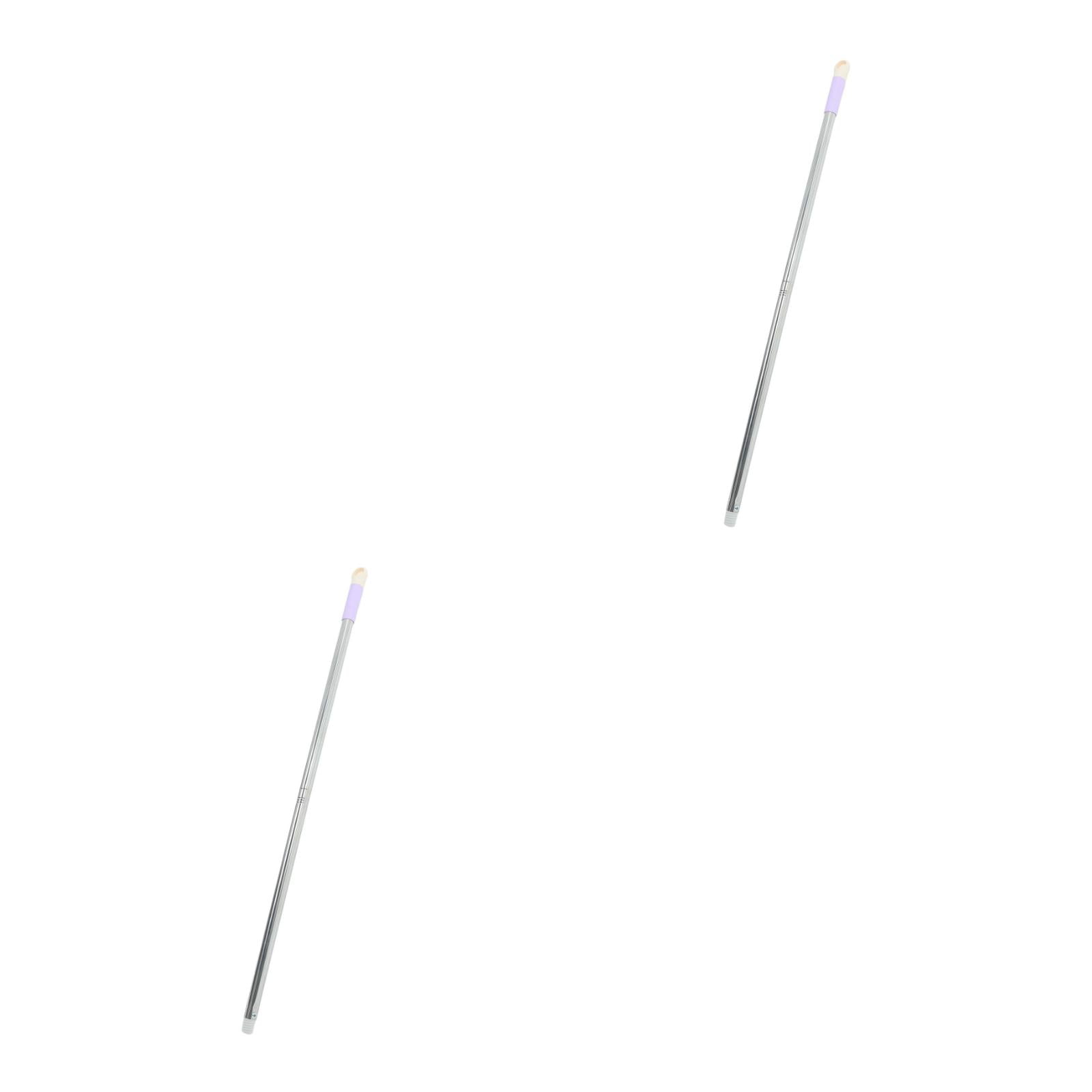 FRCOLOR 2 Sets Two Sections Replacement Broom Pole Metal Mop Rod Broom ...
