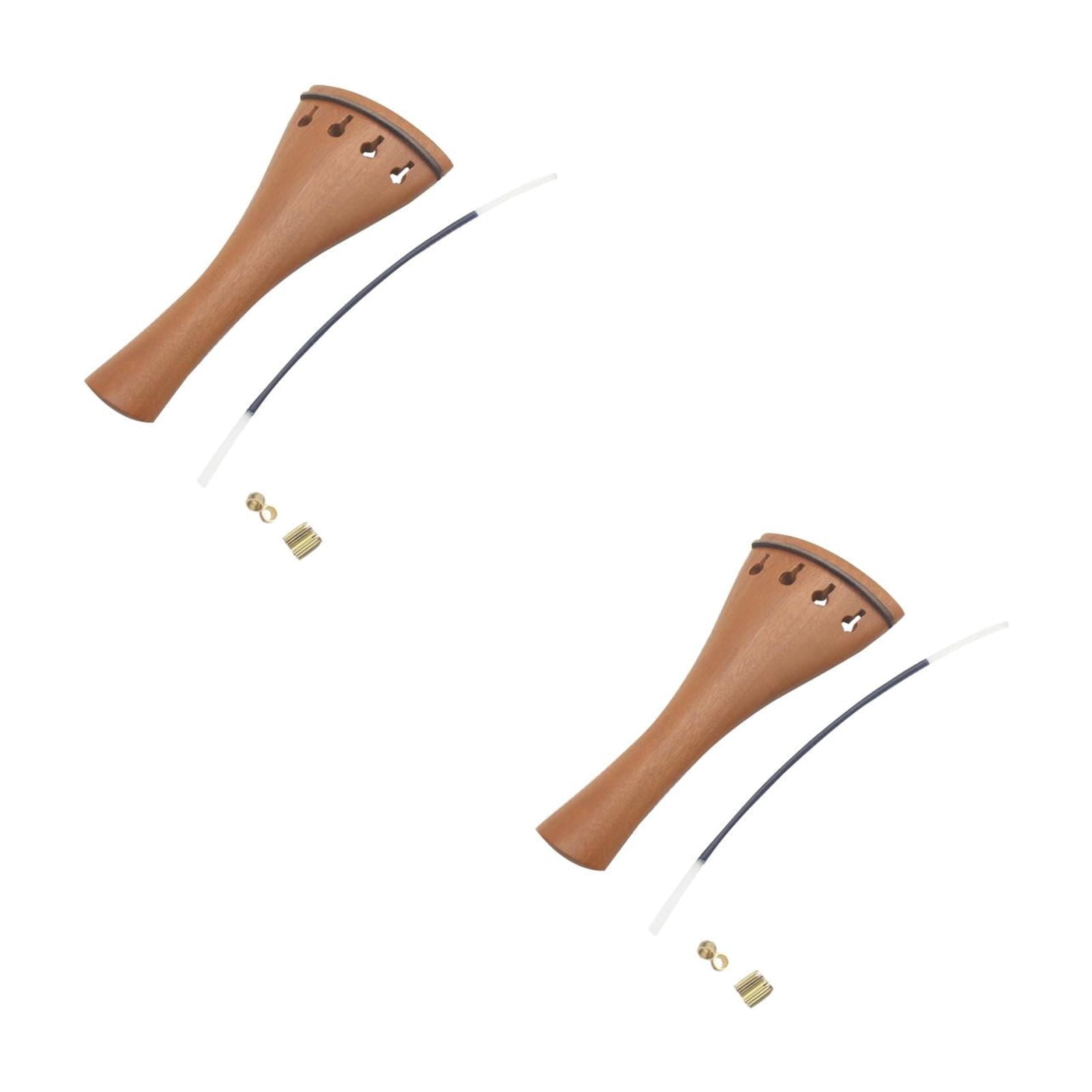 FRCOLOR 2 Sets Violin Tailpiece Wooden Violin Finetuner Tailpiece ...