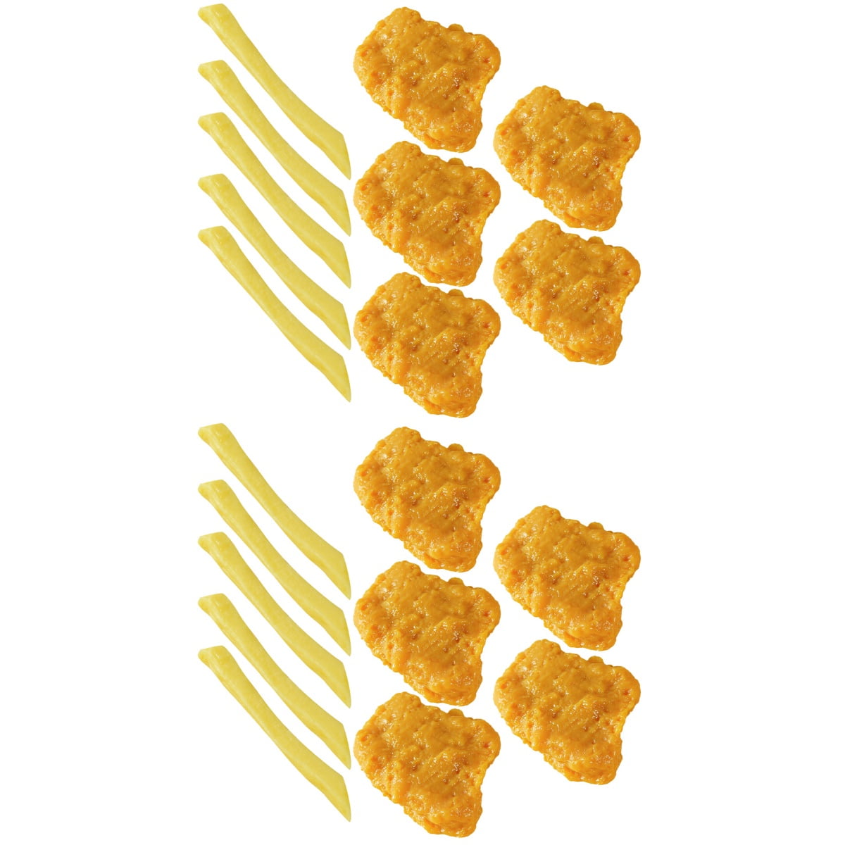 FRCOLOR 2 Sets of Artificial Fried Chicken Nuggets Model Fake French ...