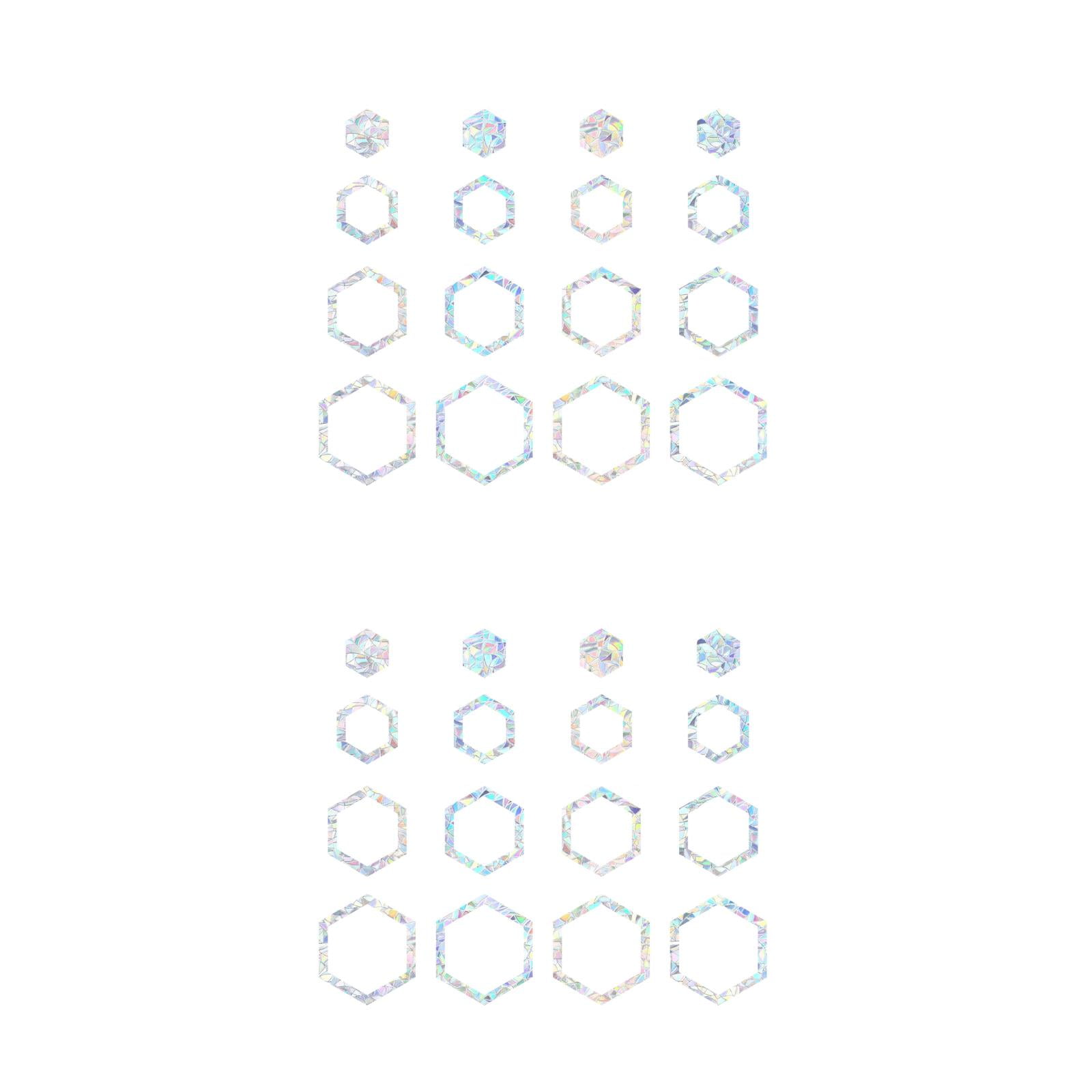 FRCOLOR 2 Sets of Decorative Window Decals Window Refraction Decals ...