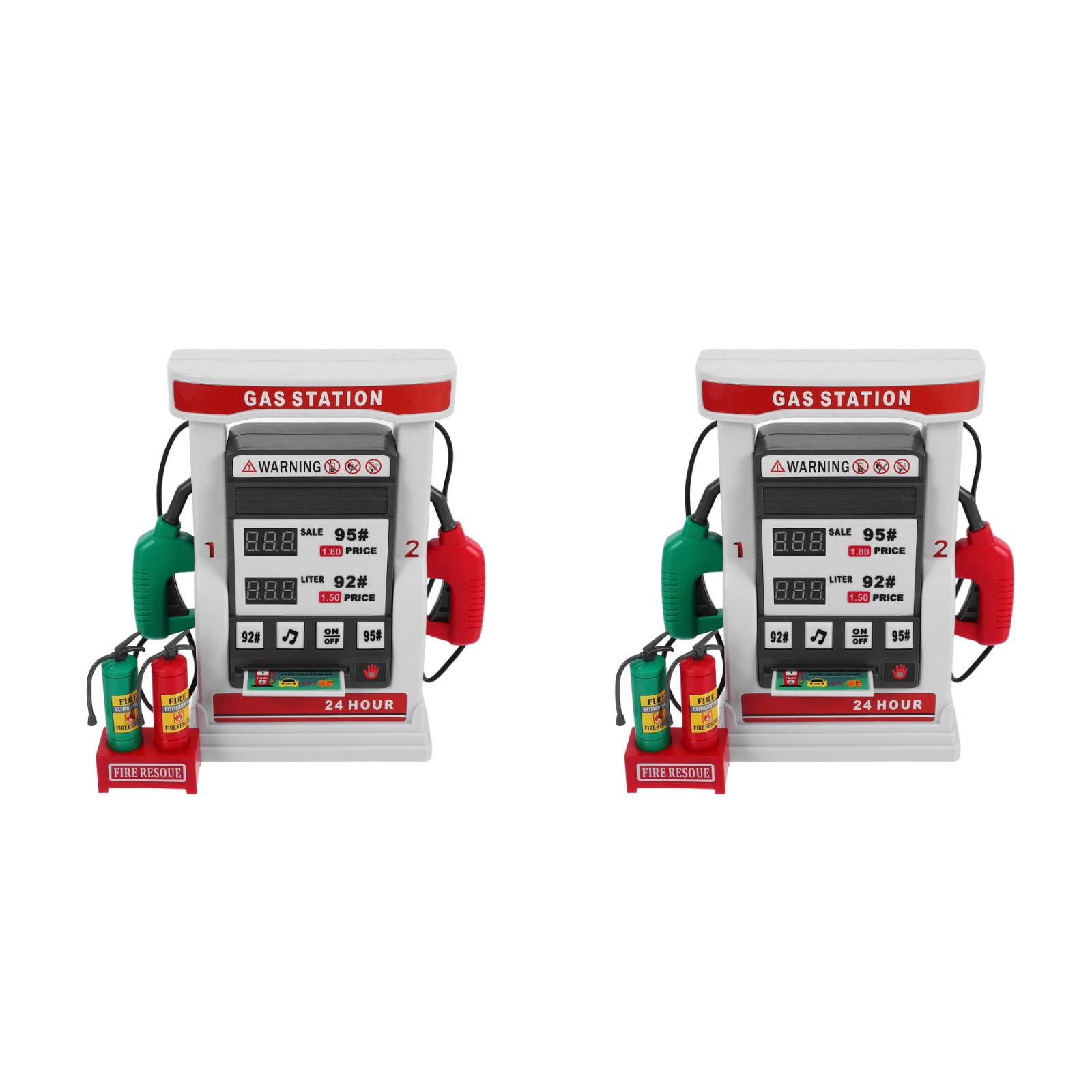 FRCOLOR 2 Sets of Gas Station Model Toy DIY Bus Gas Station Model Gas ...