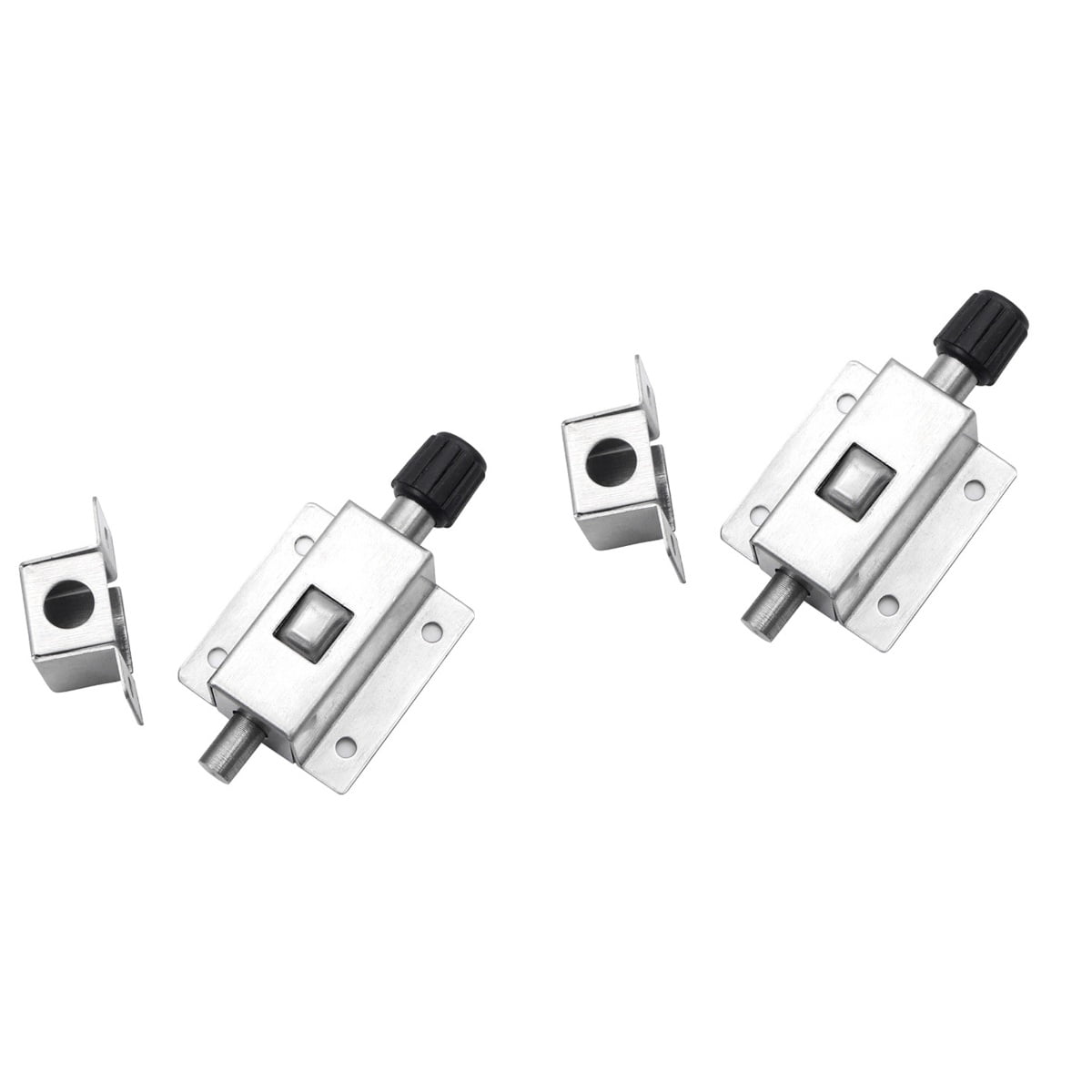 FRCOLOR 2 Sets of Stainless Steel Door Latch Automatic Gate Latches Bar ...