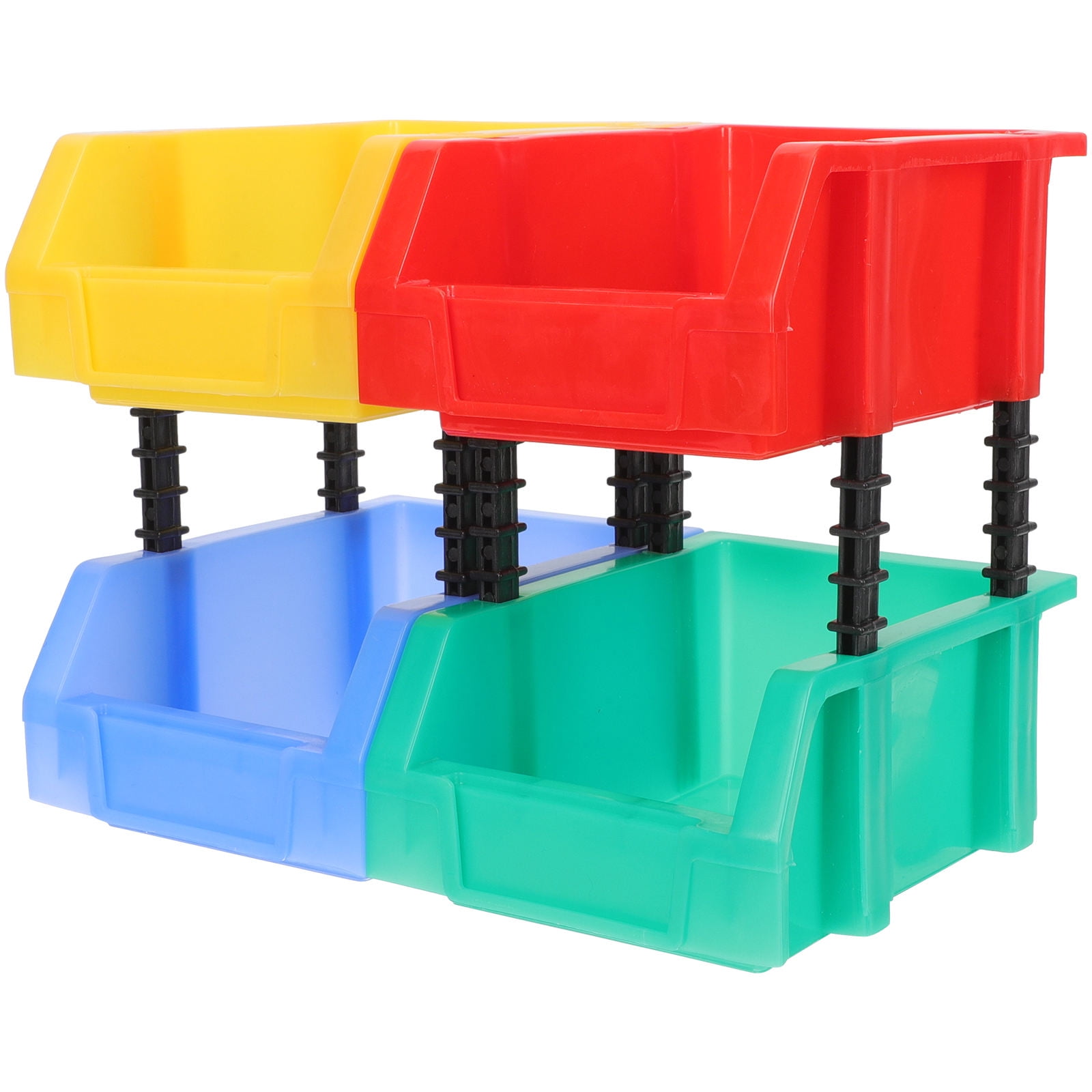 FRCOLOR 2 Sets of Warehouse Storage Bins Warehouse Stacking Bins ...