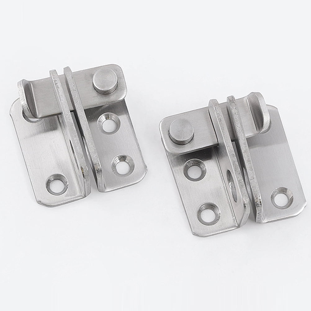 FRCOLOR 2 in Door Reinforcement Lock Heavy Rust-resistant Left and ...