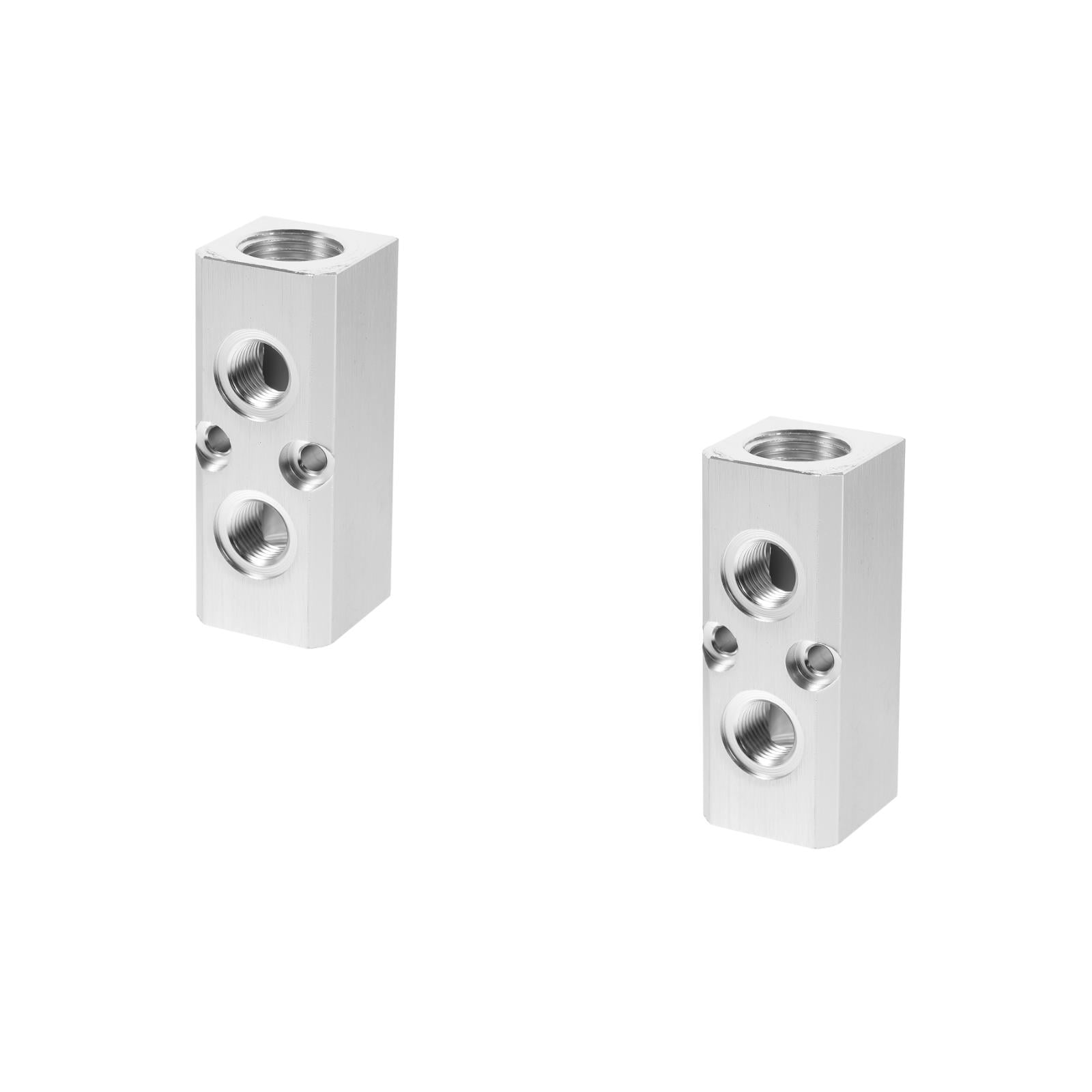 FRCOLOR 2 pcs Air Hose Inline Air Mainfold Pneumatic Block Multi ...