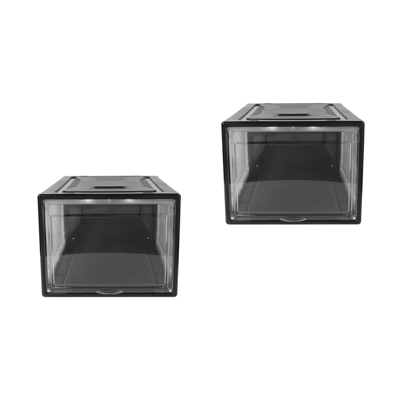 FRCOLOR 2 pcs Transparent Sneaker Case Shoe Box Display Shoe Cabinet ...