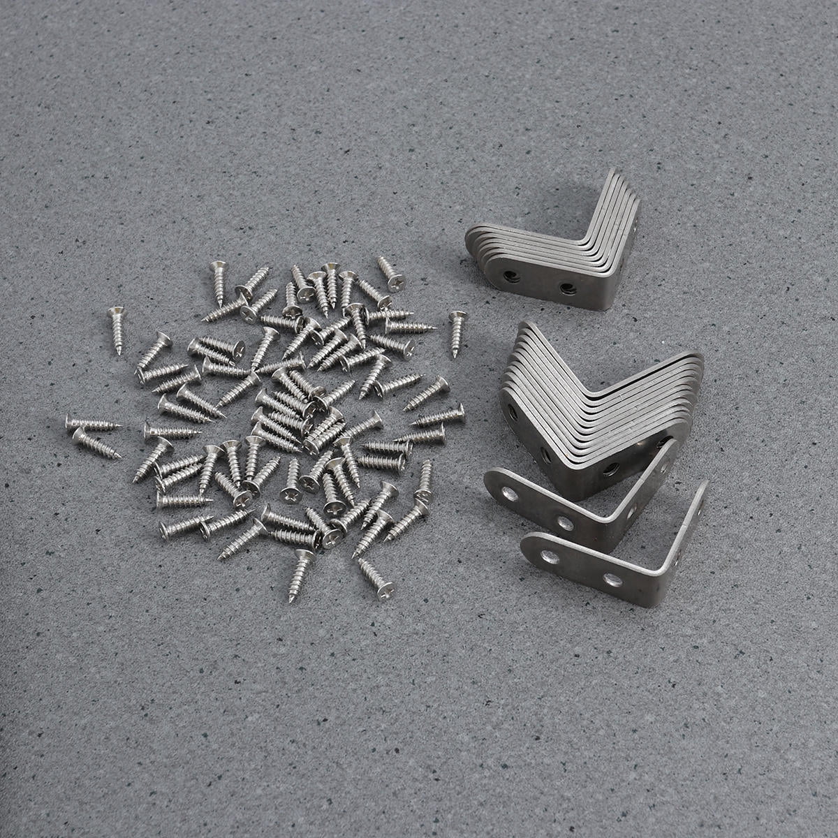 FRCOLOR 20 PCS 2mm-Thick Stainless Steel 90 Degree Angle 40x40x16mm ...