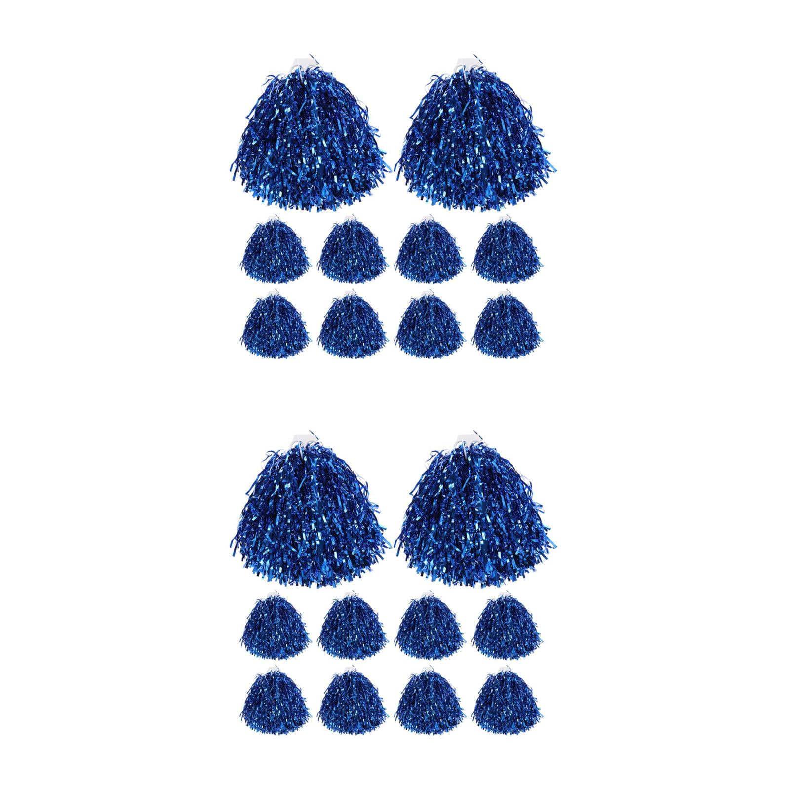 FRCOLOR 20 PCS Cheerleading Hand Flowers Cheerleading Metallic Poms ...