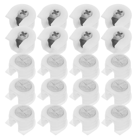 FRCOLOR 20 PCS Wardrobe Parts Adjustable Bracket Pipe Code Fixed ...