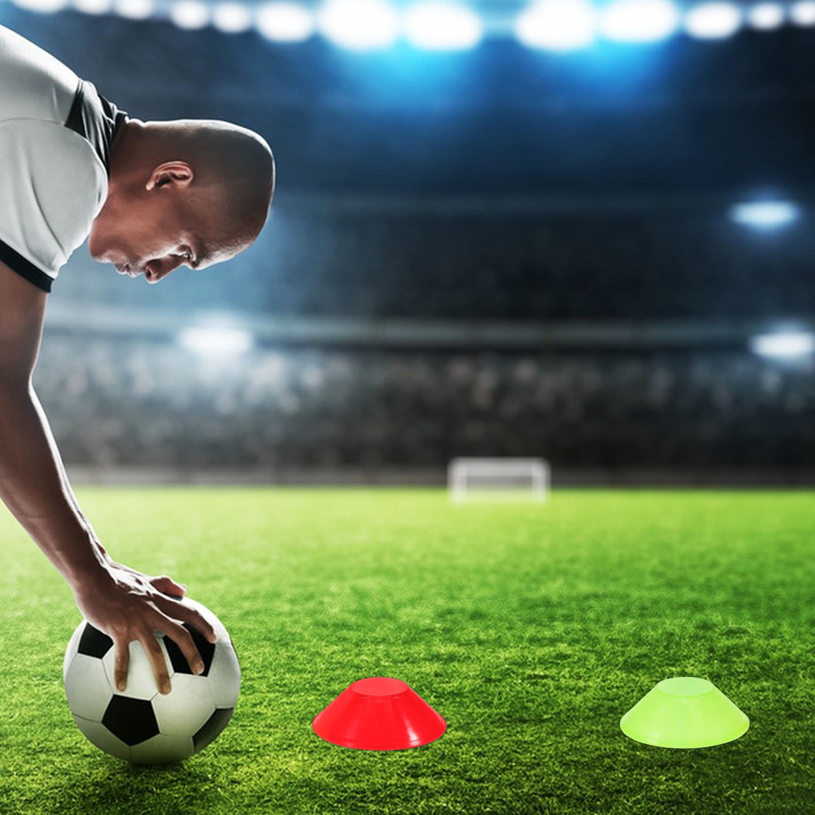 FRCOLOR 20 Pcs Agility Soccer Mini Disc Cones Sports Cones For Drills ...