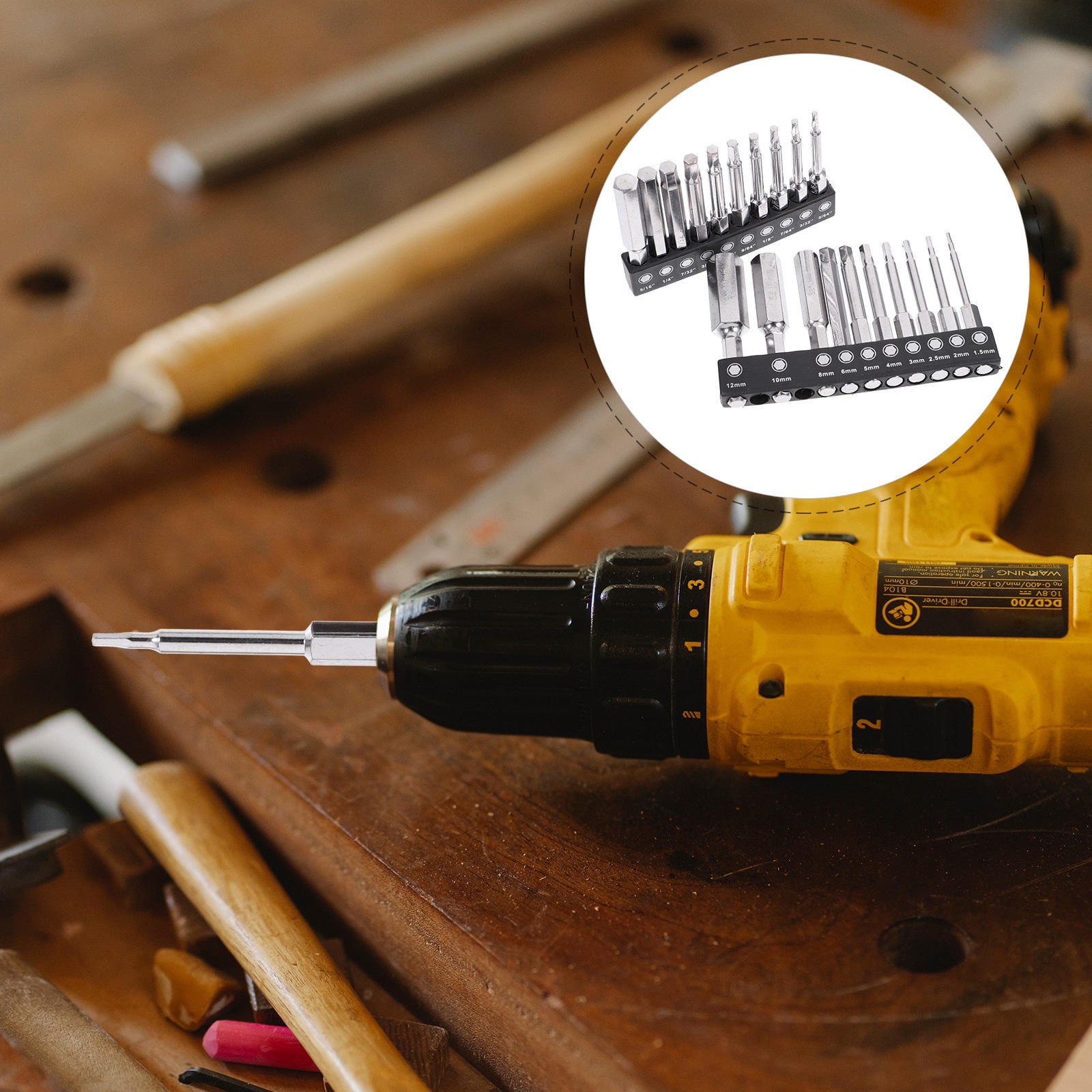 FRCOLOR 20 Pcs Bit Kit Drill Bits Set Heat Treated Quick Size ...