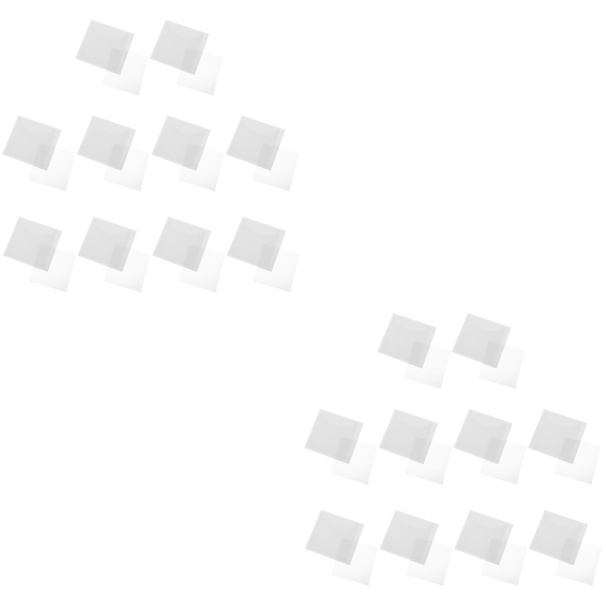 FRCOLOR 20 Pcs Car Label Pouches Transparent Car Stickers Tear-free ...