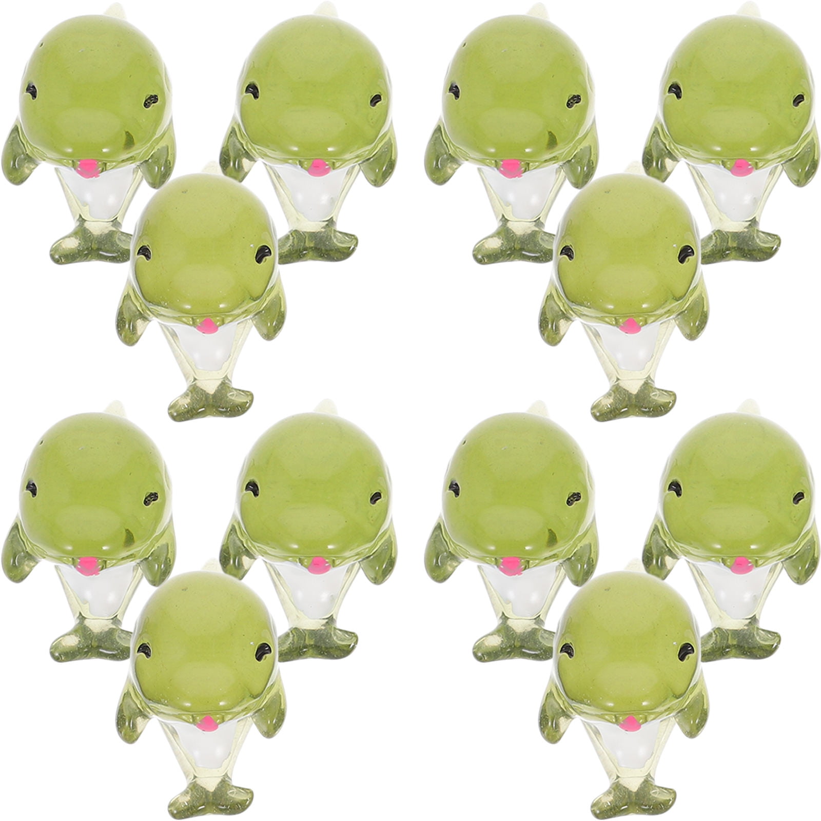 FRCOLOR 20 Pcs Dolphin Statue Sea Animals Miniature Decoration ...