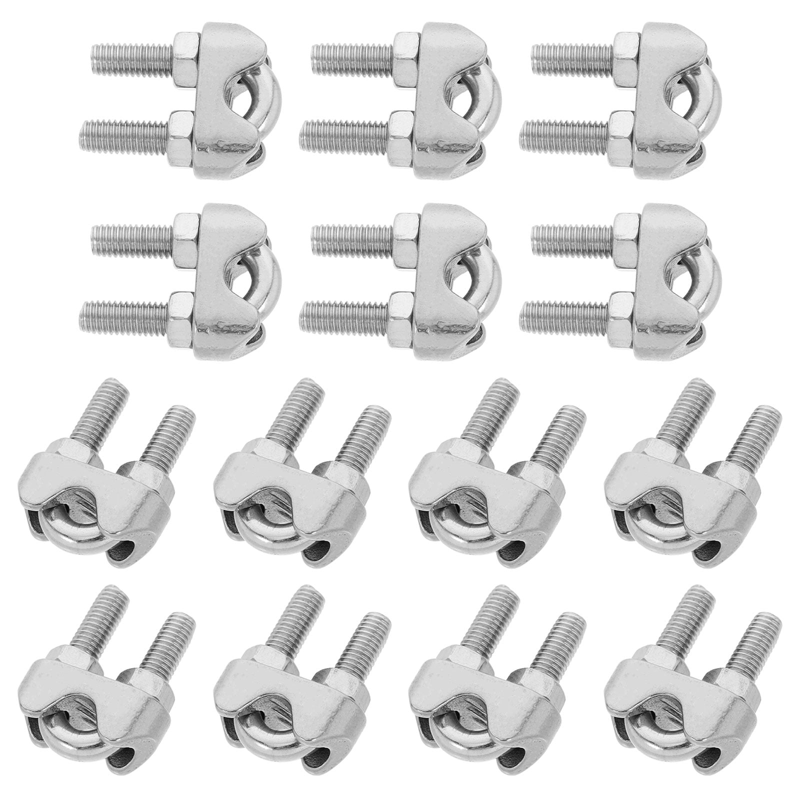 WASHWEPE Cable Clip Silver Securing Wire Rope 20Pcs 1In - Walmart.com