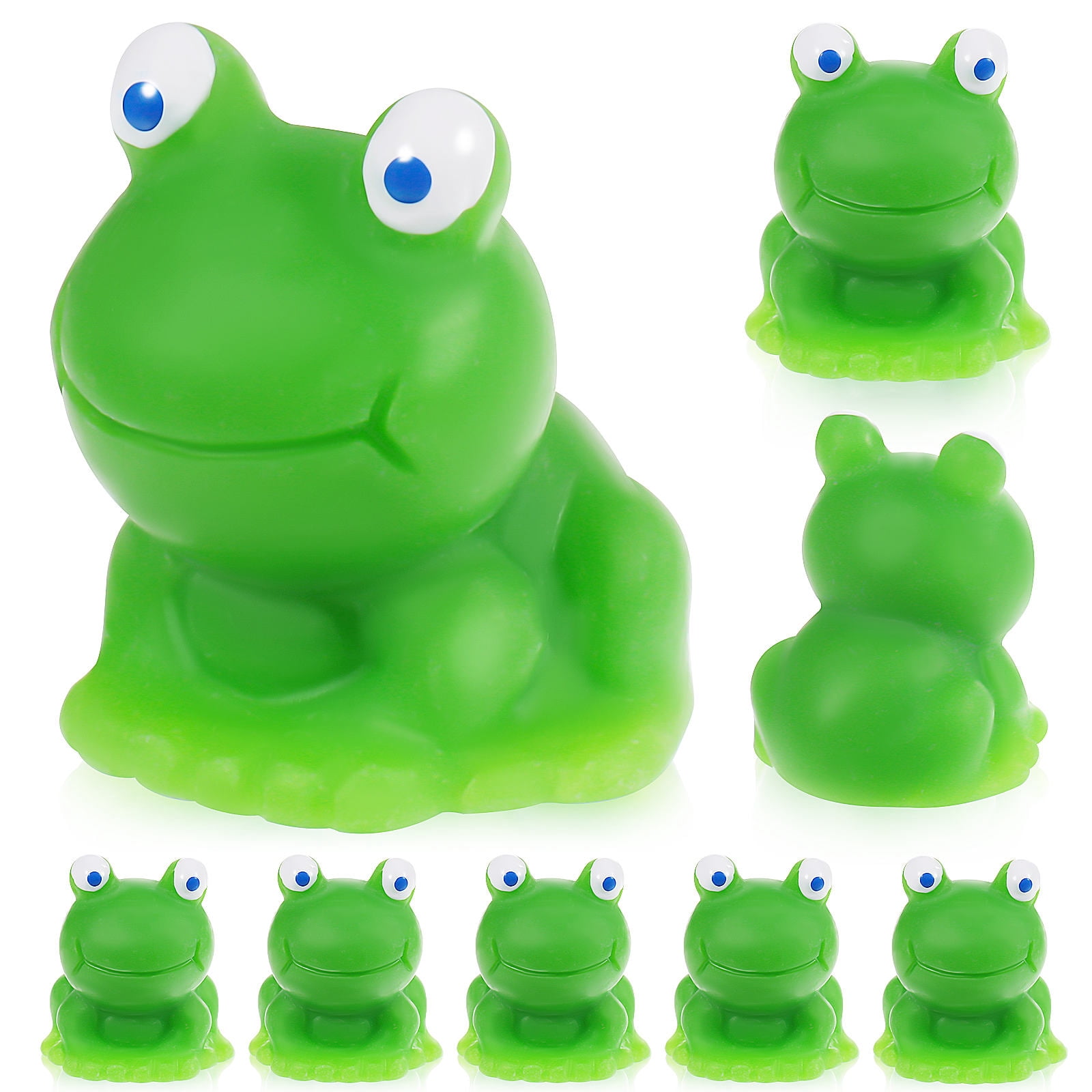 FRCOLOR 20 Pcs Frog Small World Garden Little Universal Models Smooth ...