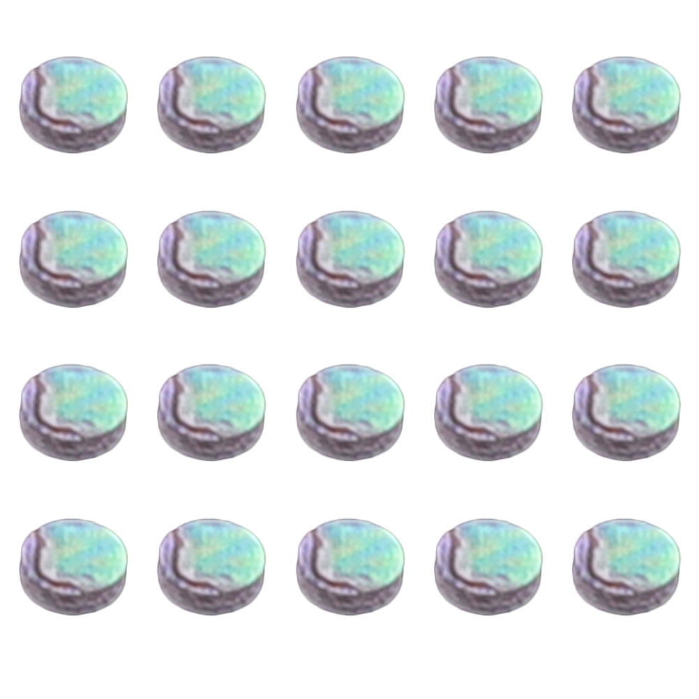 FRCOLOR 20 Pcs Guitar Inlay Stickers Dot for Fret Fretboard Marker ...