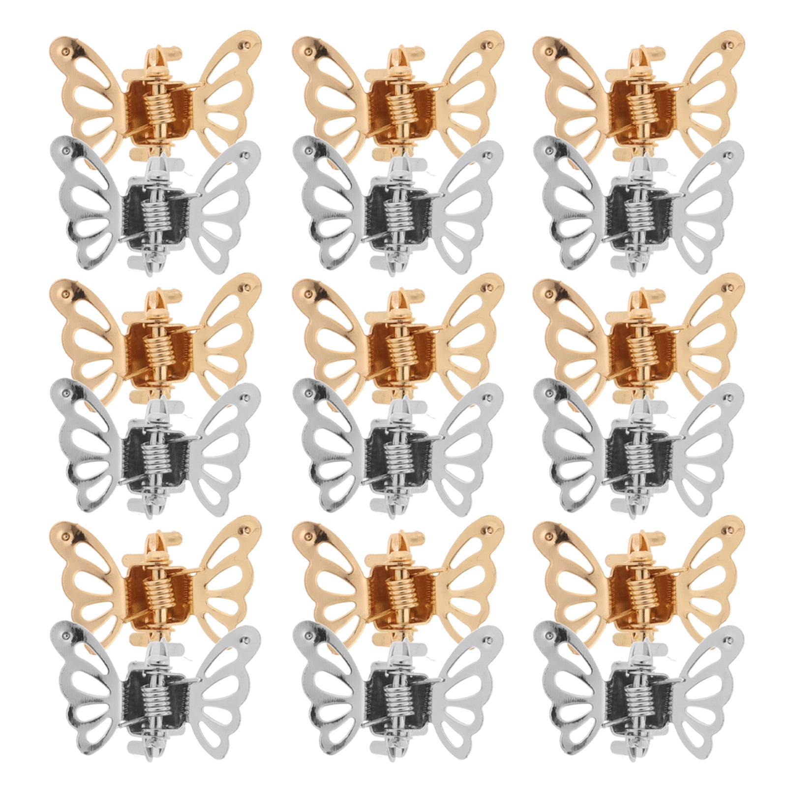 20pcs Butterfly Hair Clips for Girls Mini Nonslip Claw Clips for Side ...