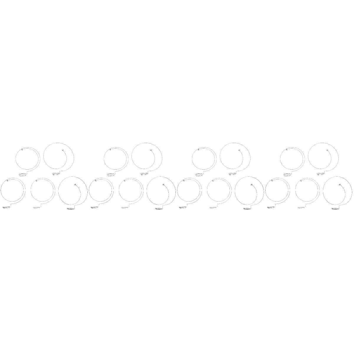FRCOLOR 20 Pcs Magnifier Fixing Circle Loupe Holder Metal Loupe Holder ...