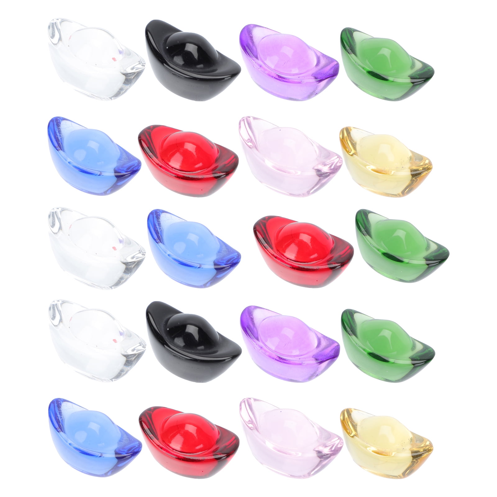 FRCOLOR 20 Pcs Ornaments Gold Ingot Design Wealth Decorations - Walmart.com