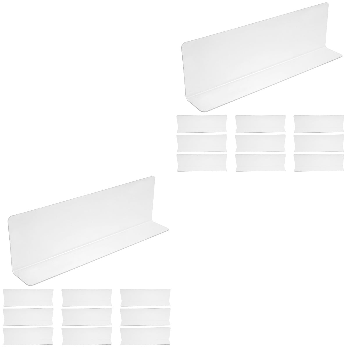 FRCOLOR 20 Pcs Replaceable Acrylic Dividers Commodity L Shaped Dividers ...