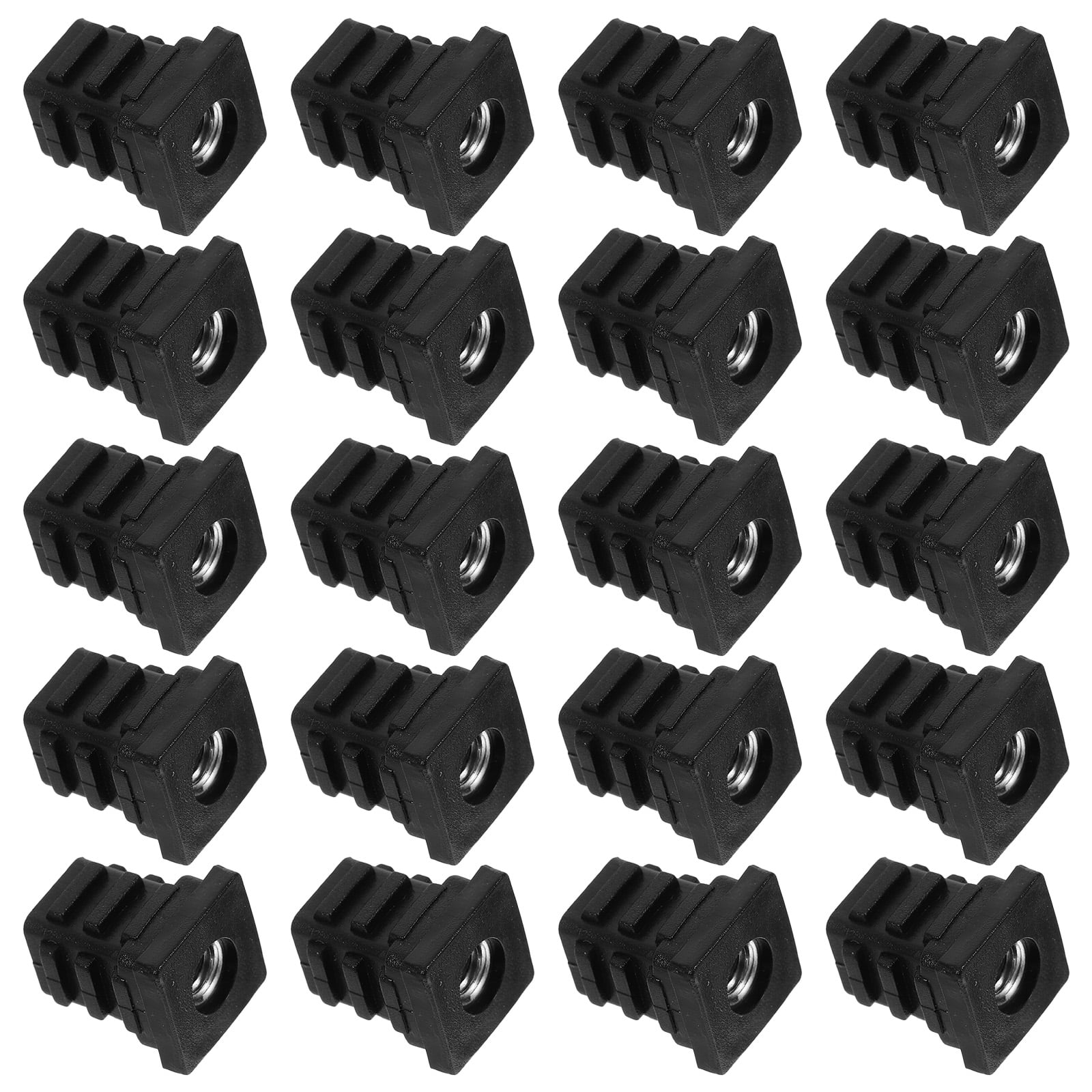 FRCOLOR 20 Pcs Slotted Brass Cleanout Plug Steel Mechanical Test Black ...