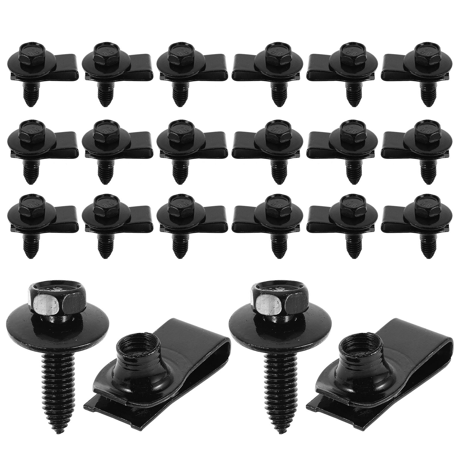 FRCOLOR 20 Sets Bolts and Nuts Metal U Clips and Bolts Automotive ...