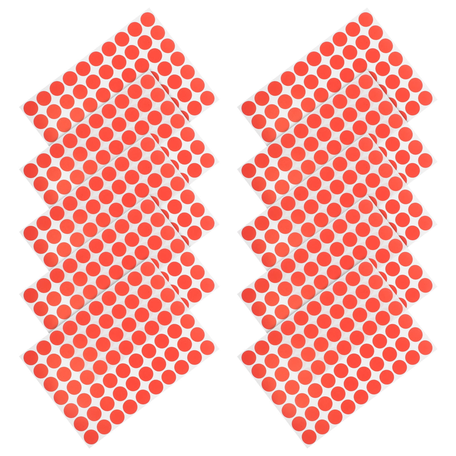 FRCOLOR 20 Sheets 19mm Orange Round Labels Adhesive Stickers for ...