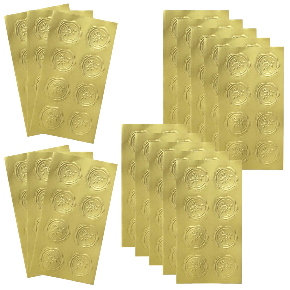 FRCOLOR 20 Sheets Adhesive Seal Stickers Sealing Smooth Surface ...
