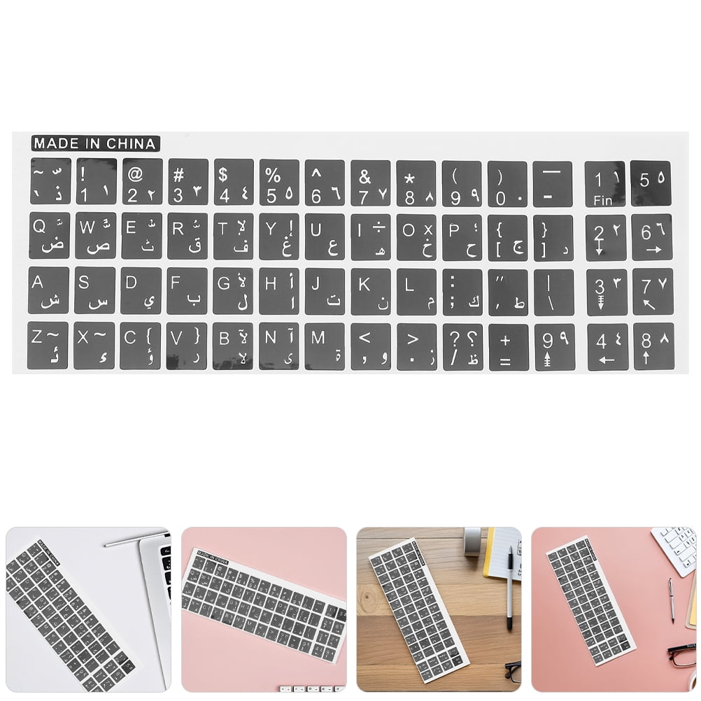 FRCOLOR 20 Sheets Computer Laptop Keyboard Sticker Stickers for Desktop ...