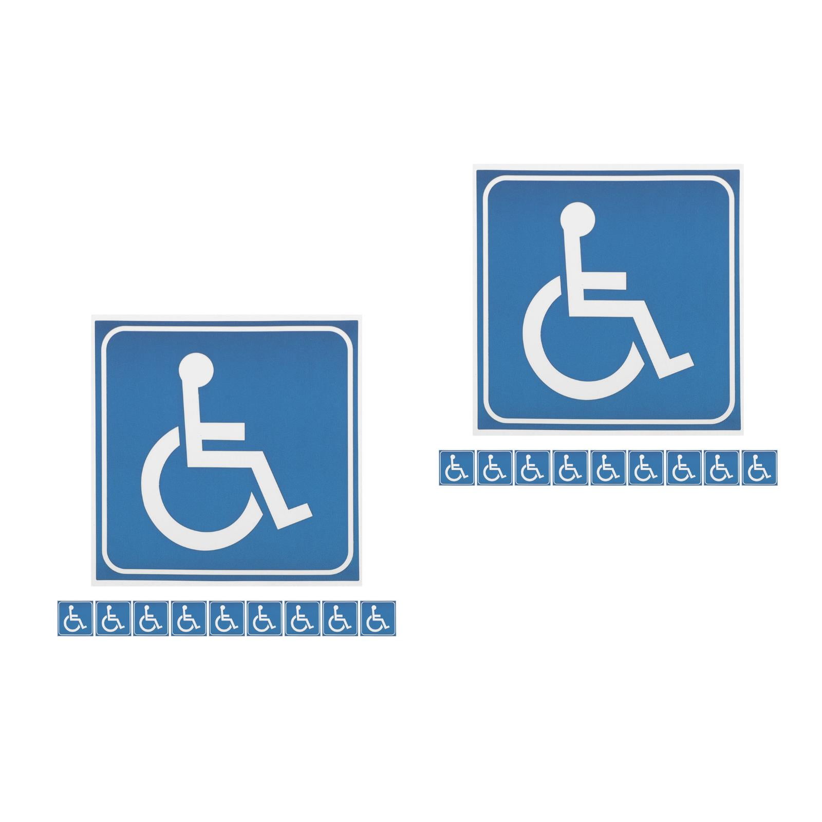 FRCOLOR 20 pcs Adhesive Disabled Wheelchair Symbols Handicap Stickers ...
