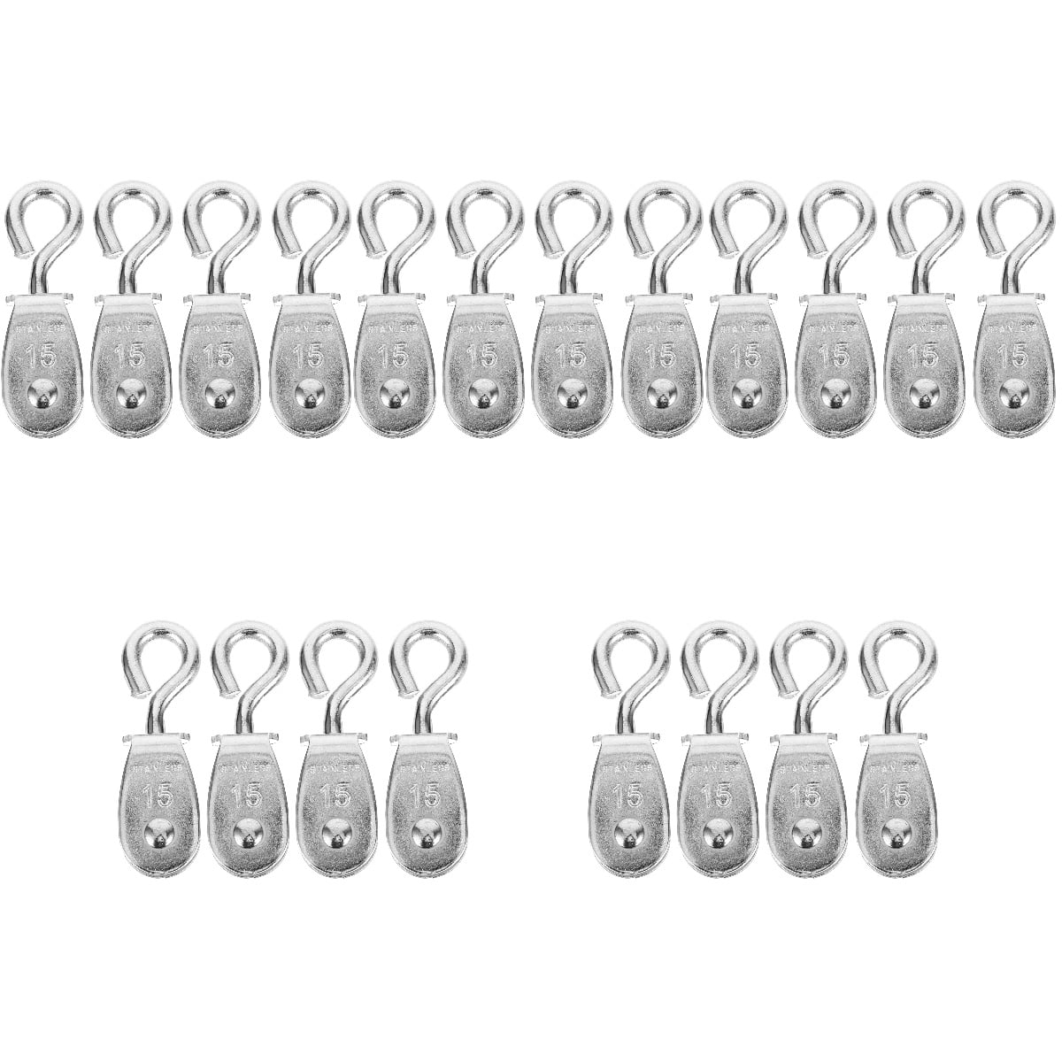 FRCOLOR 20 pcs Crane Wire Rope Pulleys Small Lifting Pulley Steel ...