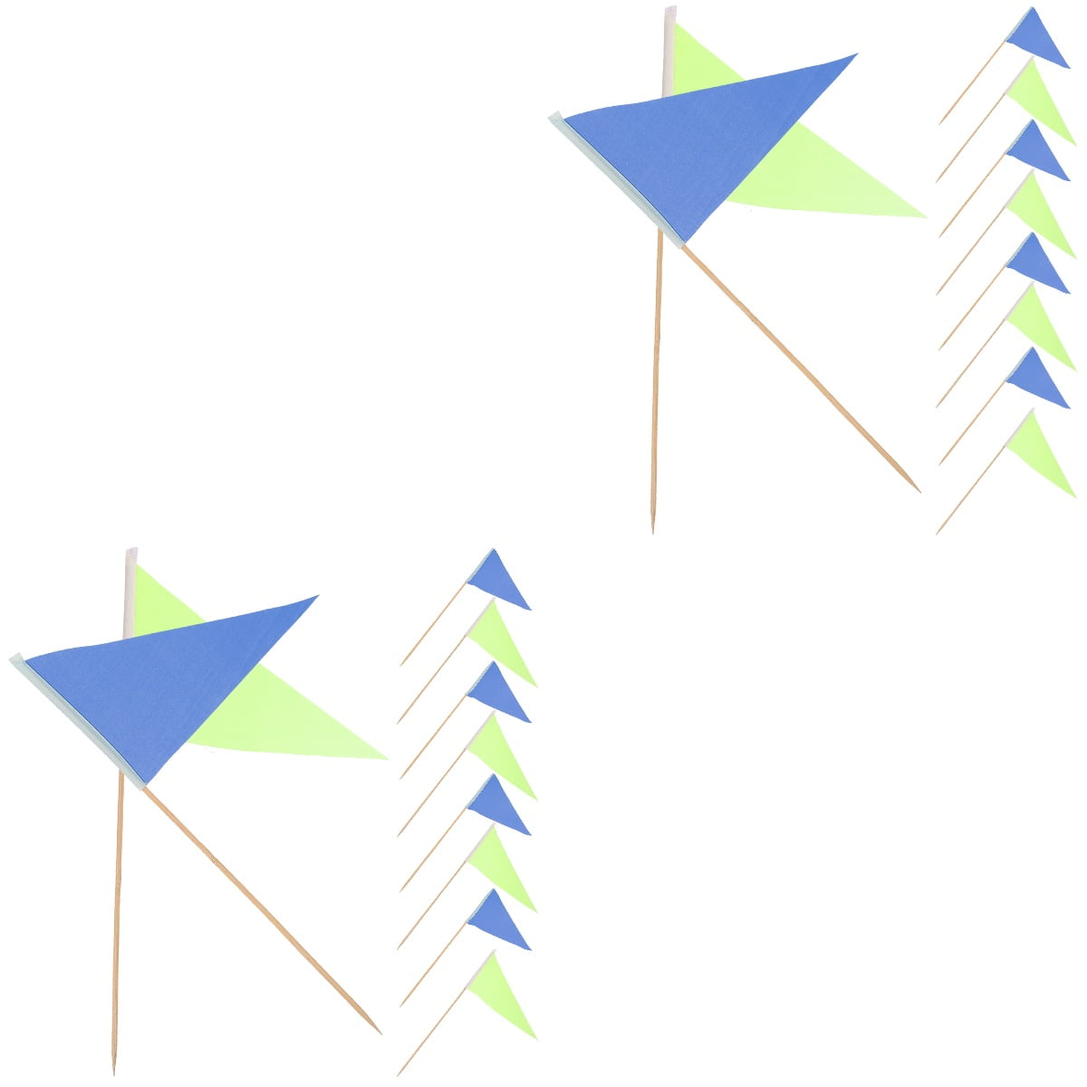 FRCOLOR 20 pcs Garden Marking Flags With Poles Lawn Sprinkler ...