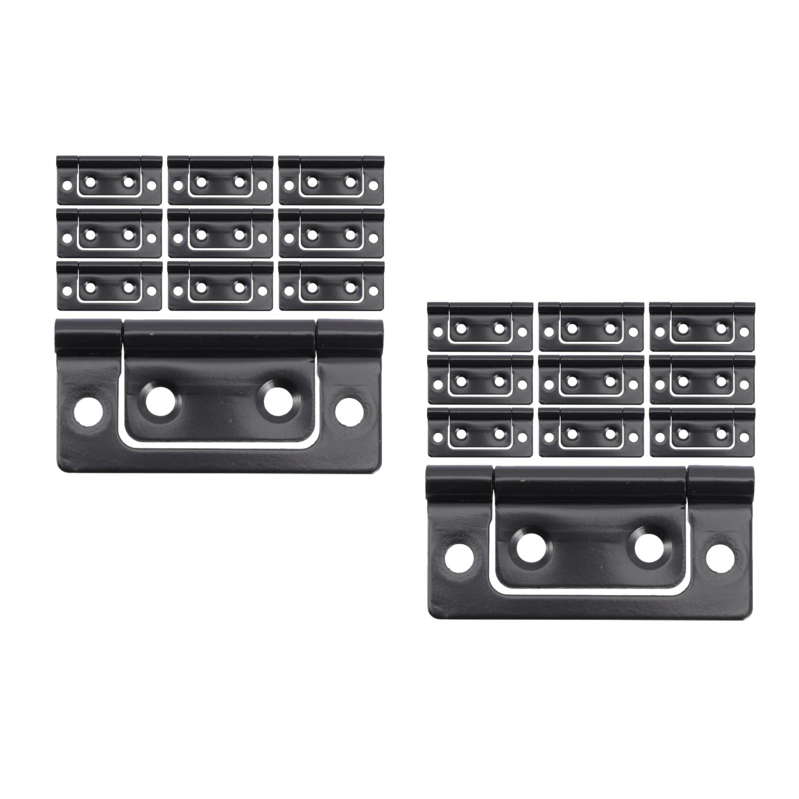 FRCOLOR 20 pcs Iron Hinges for Cabinet Door Matte Black Self Closing ...