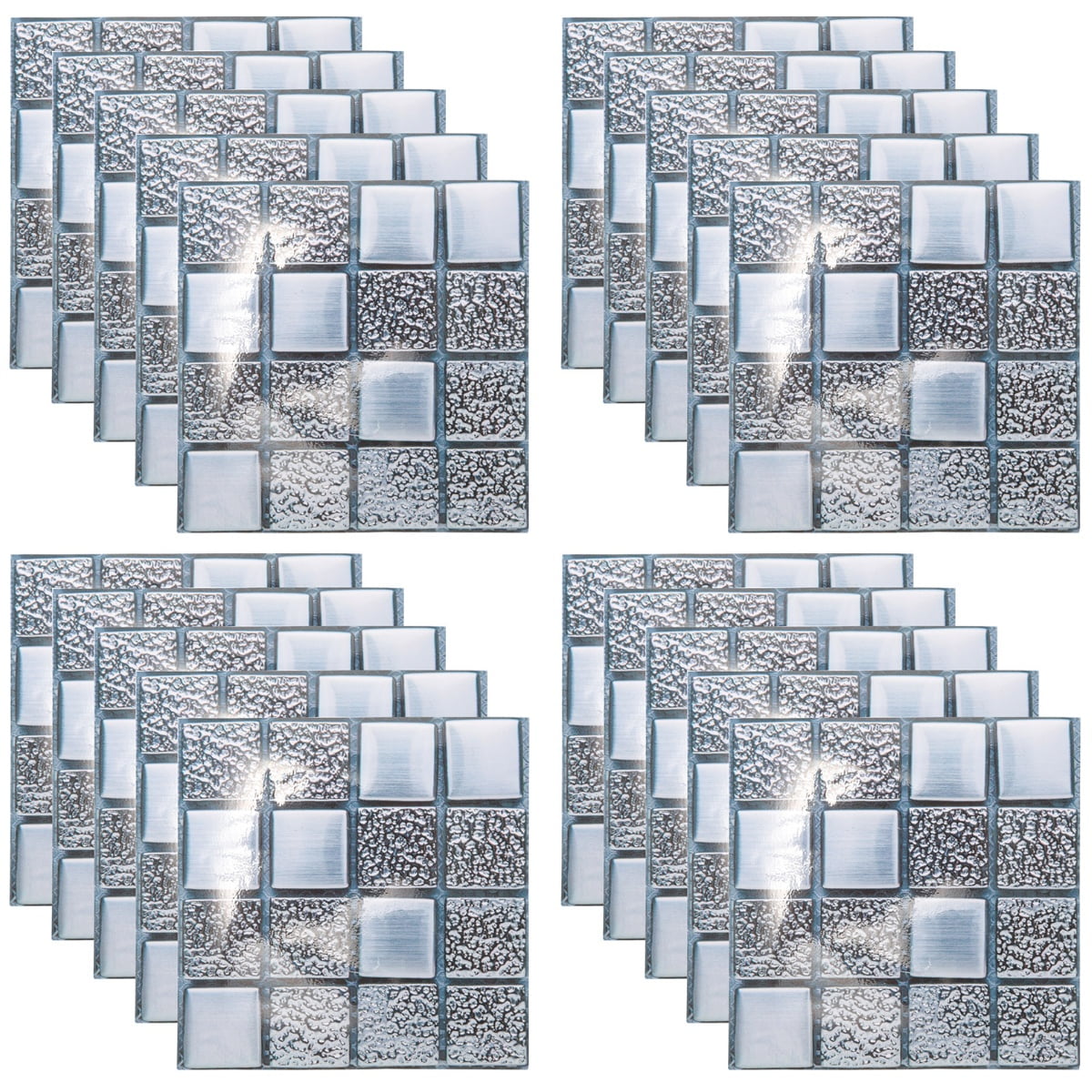 FRCOLOR 20 pcs Mosaic Pattern Tile Decals Kitchen Wall Tile Stickers ...