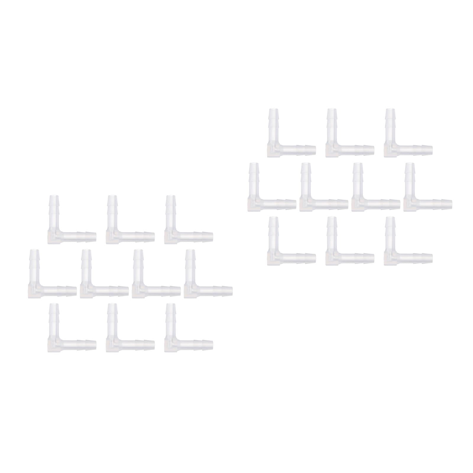 FRCOLOR 20 pcs Pagoda Hose Joint Plastic L Shaped Adapter Fitting ...